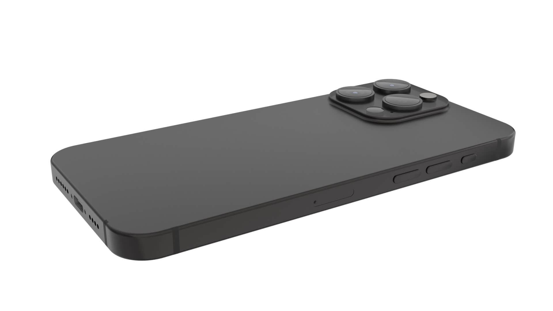 Realistic Black Generic Smartphone - 3D Model by Ottto3d