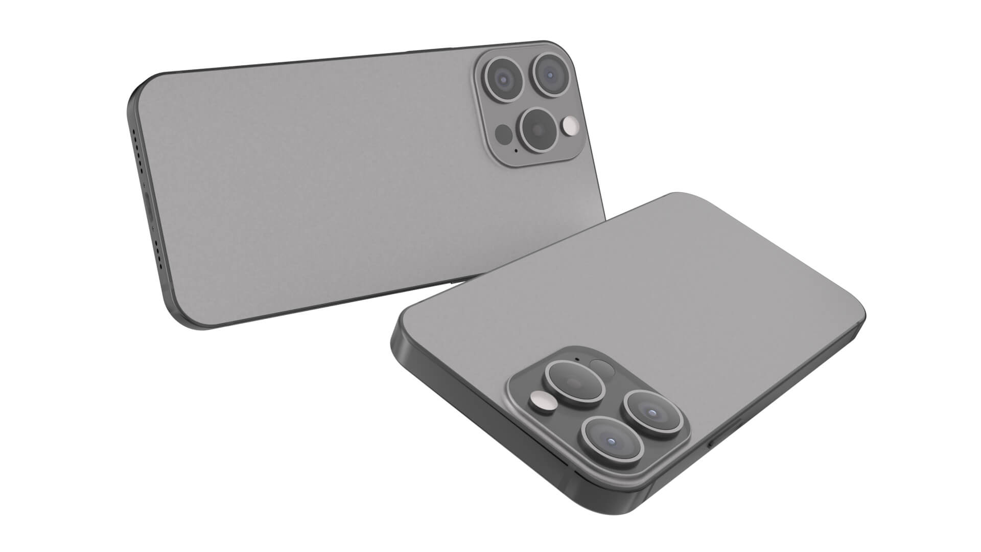 Realistic Gray Generic Smartphone - 3D Model by Ottto3d