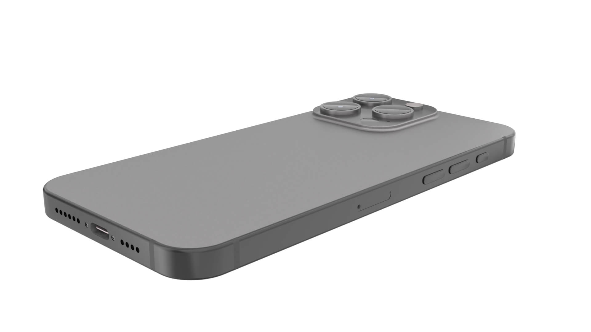 Realistic Gray Generic Smartphone - 3D Model by Ottto3d