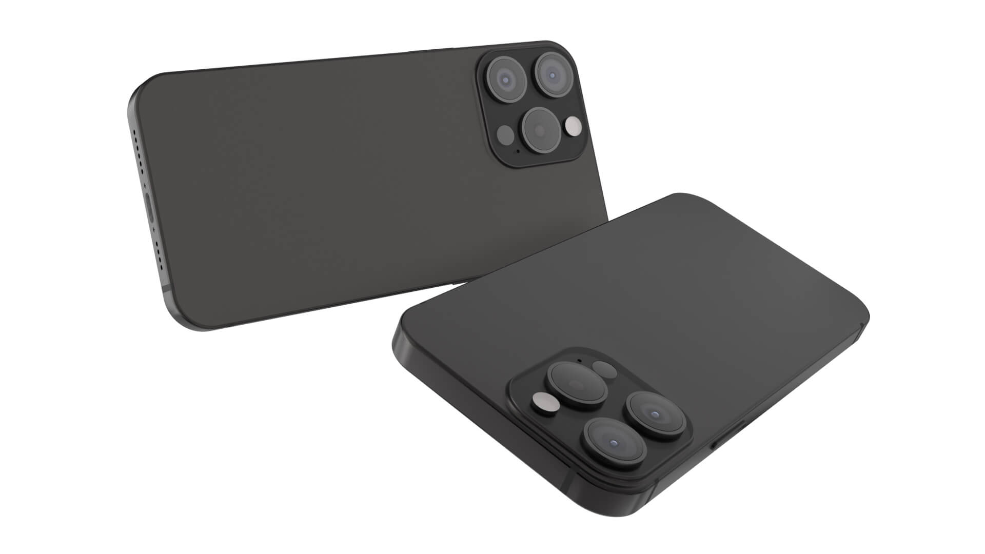Realistic Modern Smartphones Collection - 3D Model by Ottto3d