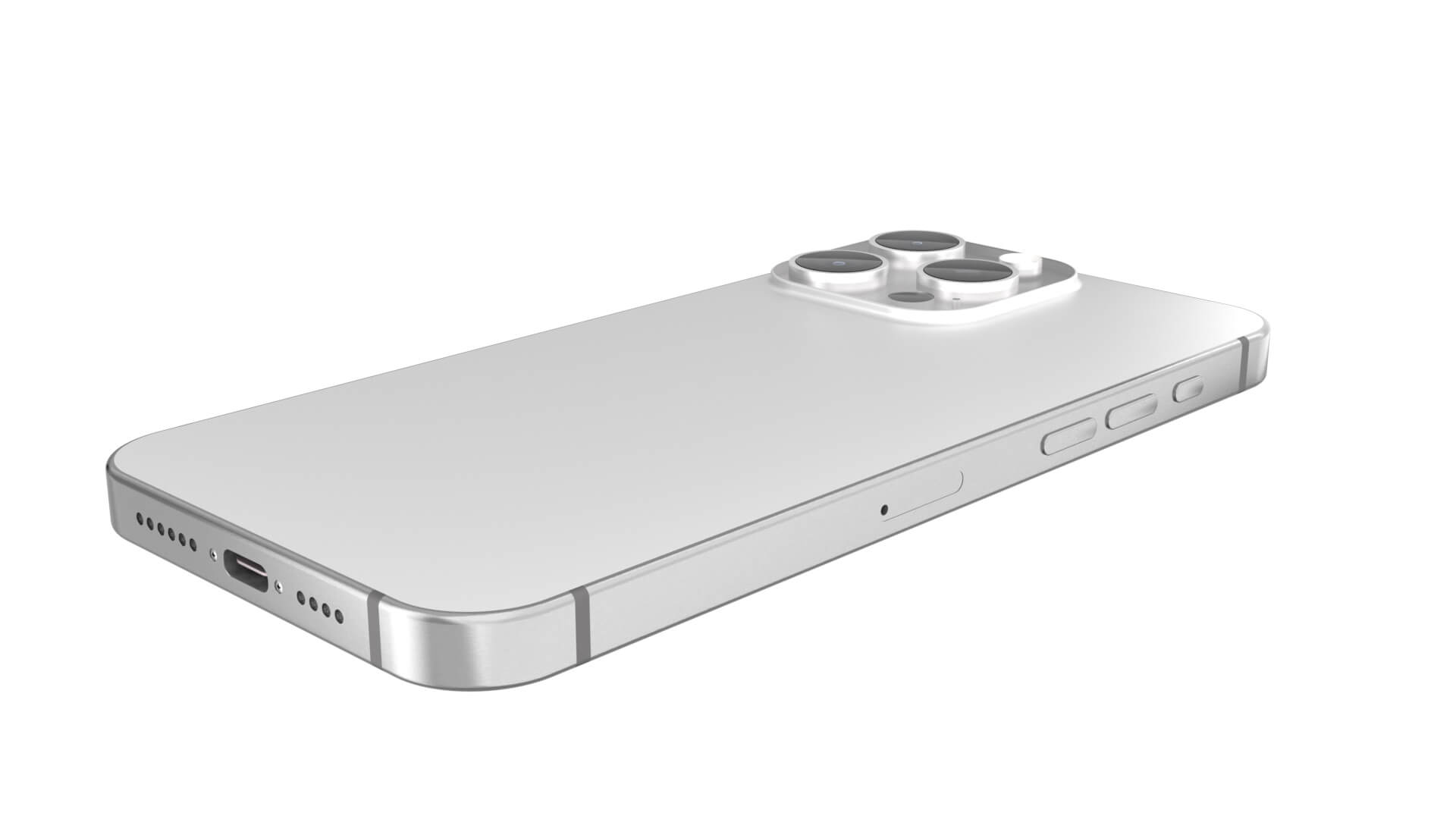 Realistic White Generic Smartphone - 3D Model by Ottto3d