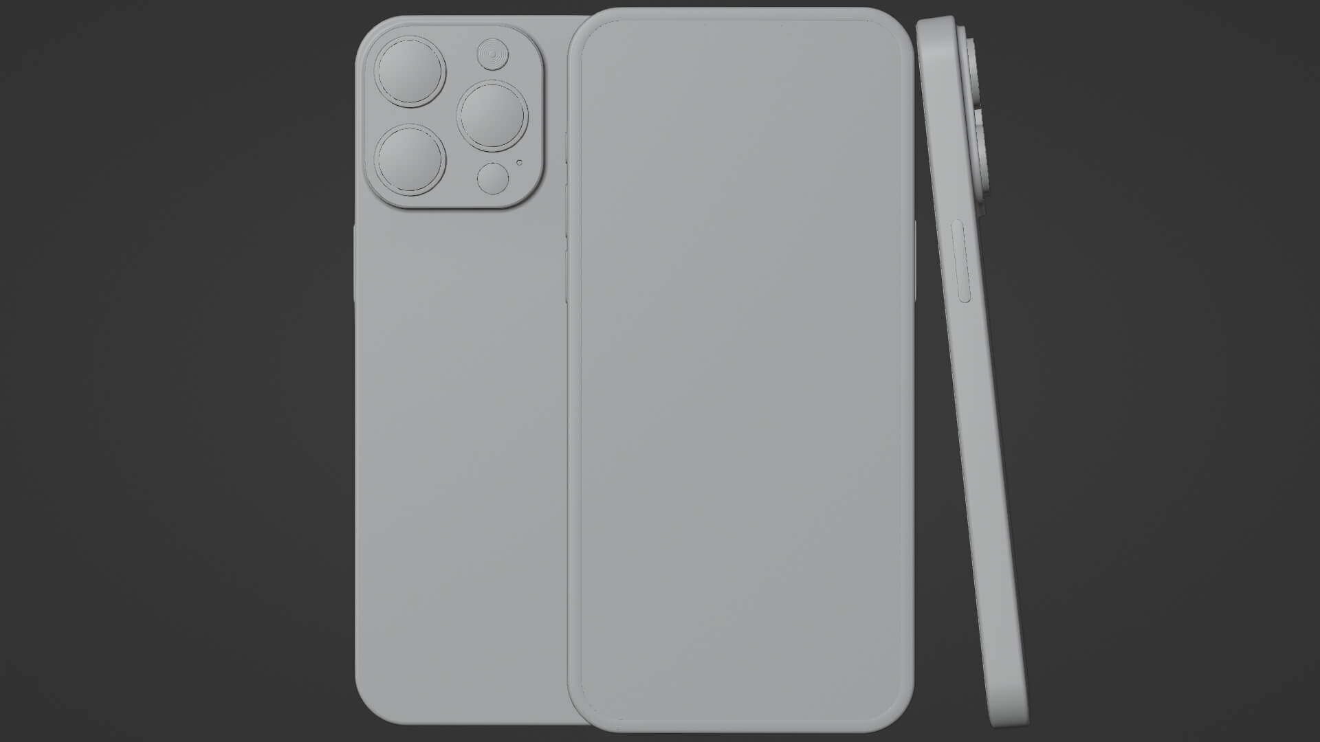 Realistic White Generic Smartphone - 3D Model by Ottto3d