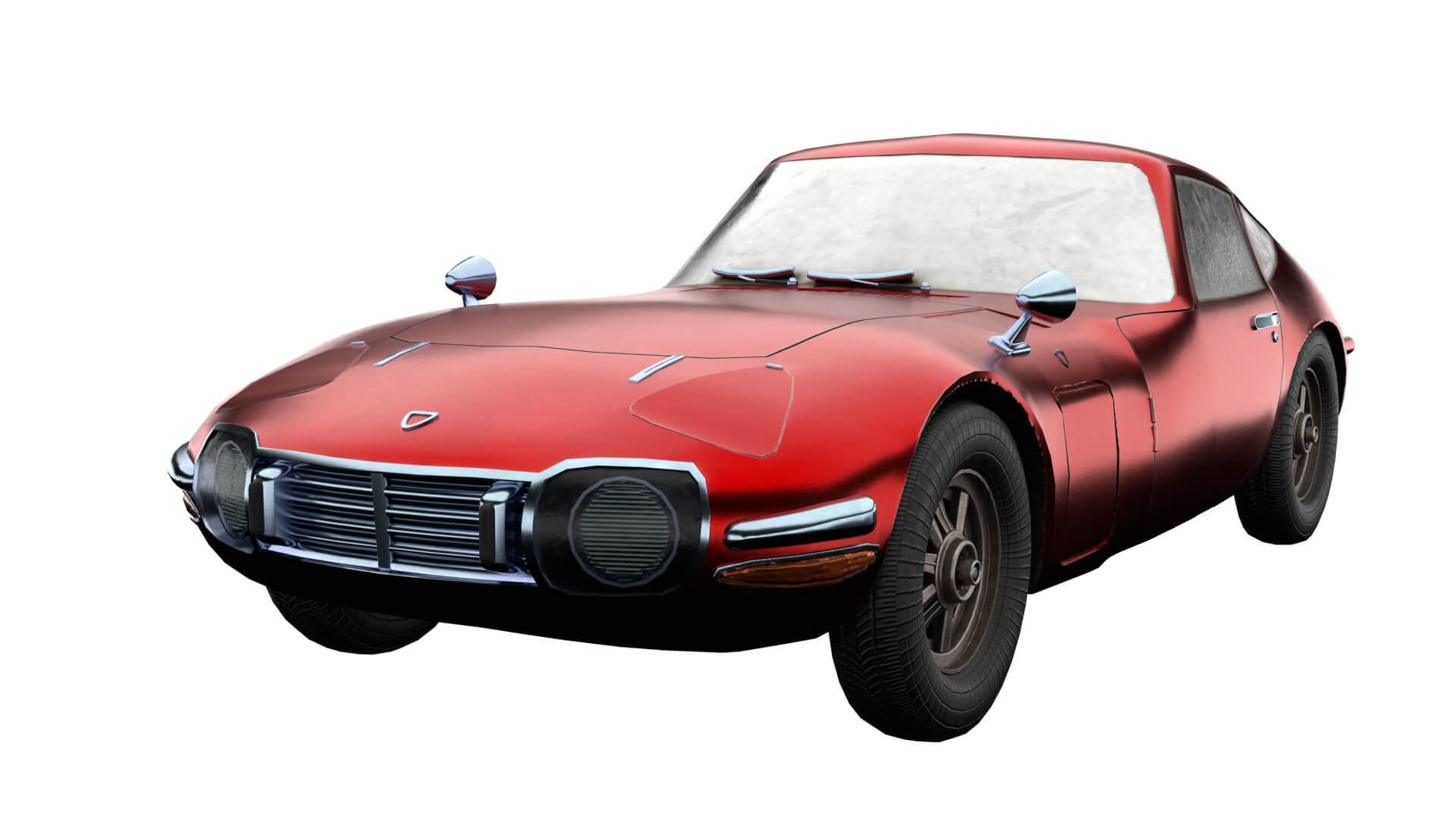 Old Sports Car - 3D Model by Ottto3d