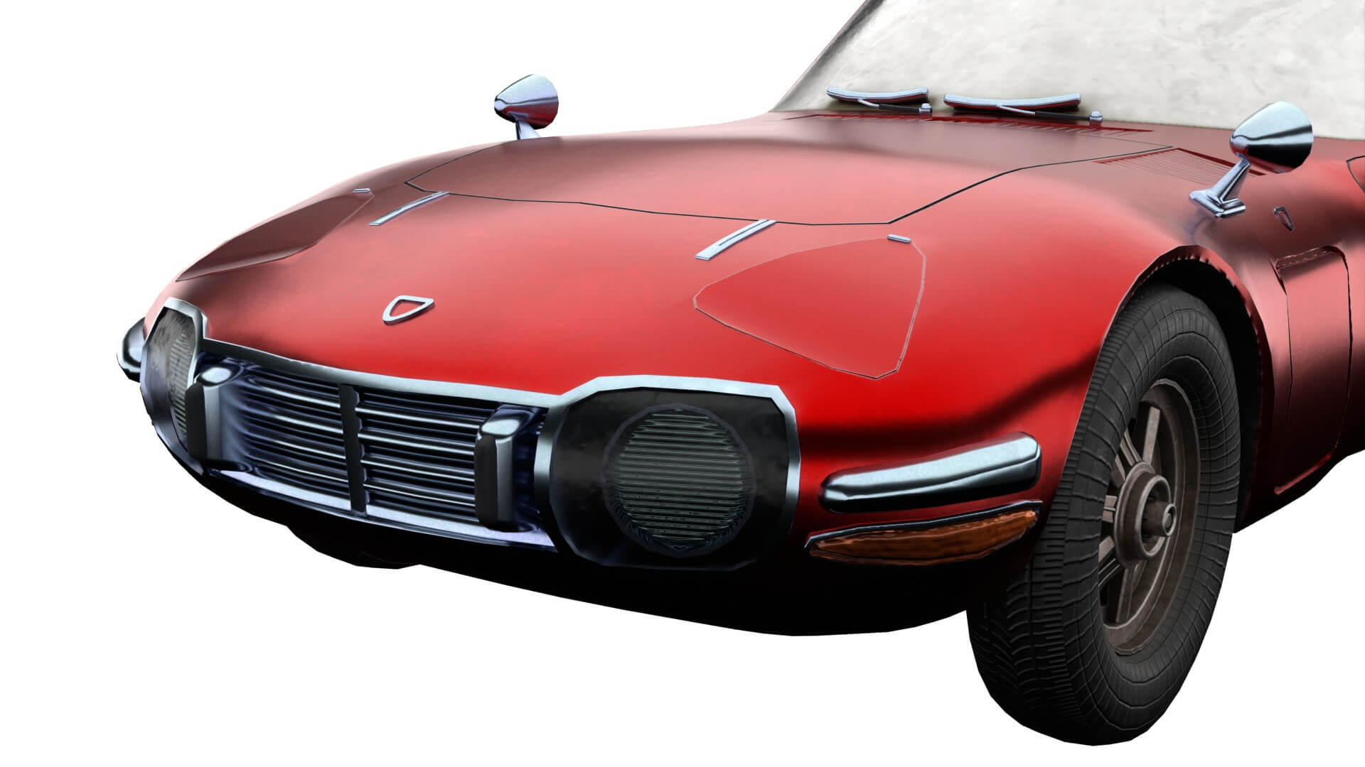 Old Sports Car - 3D Model by Ottto3d