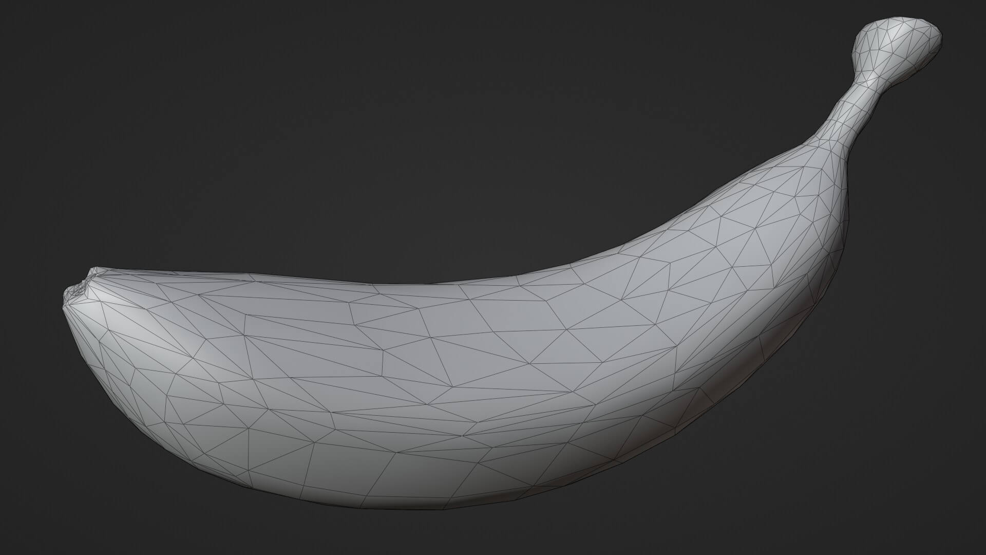 Set of Low Poly Bananas - 3D Model by Ottto3d