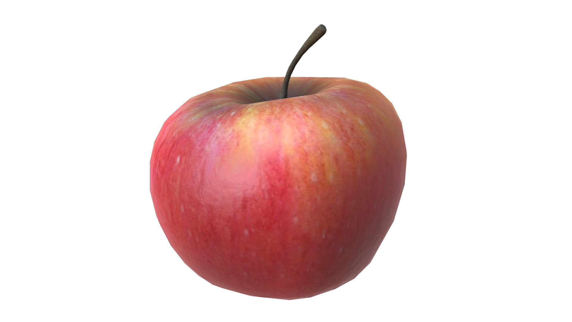 Set of Low Poly Green and Red Apples - 3D Model by Ottto3d