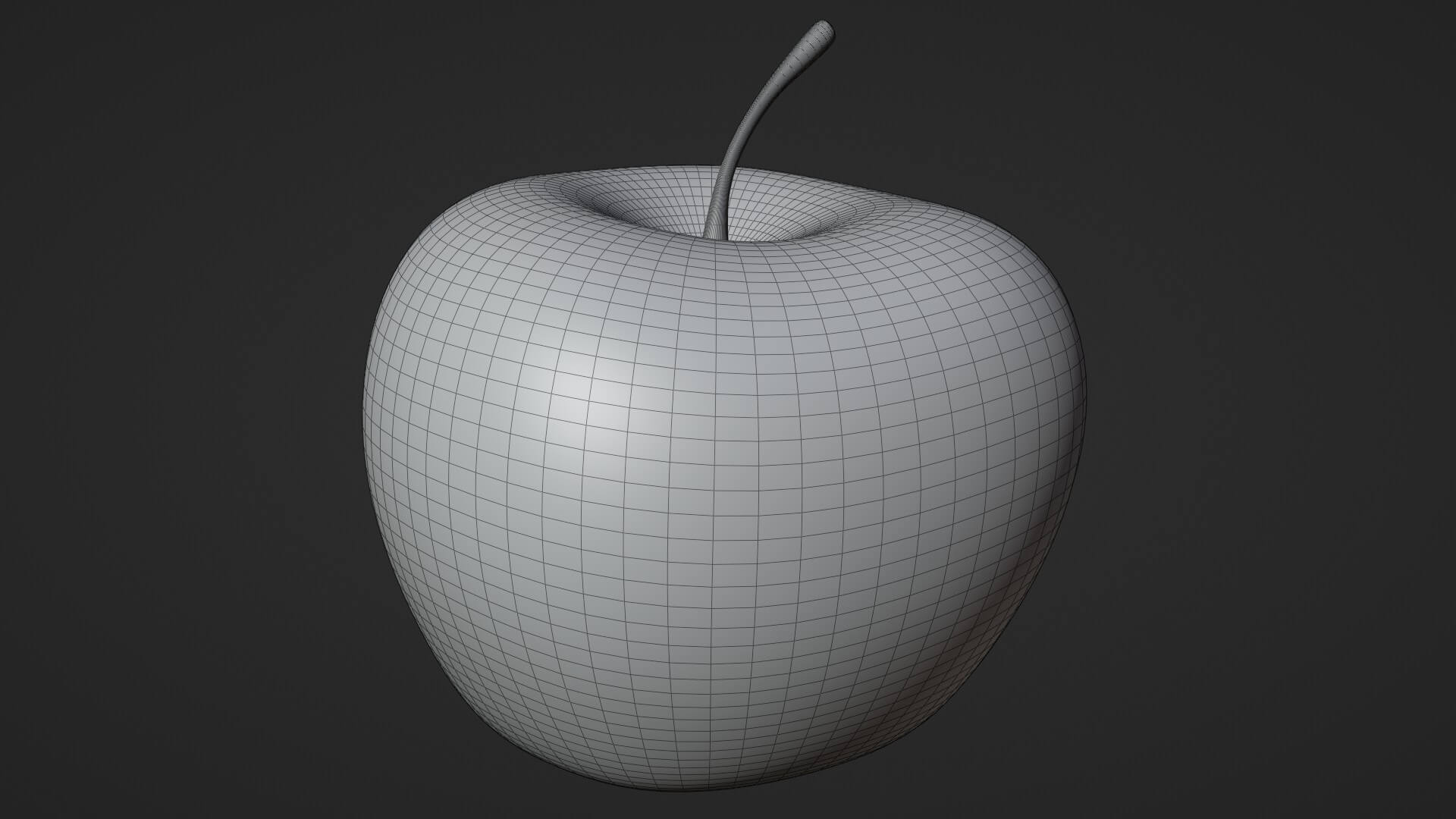 Set of Low Poly Green and Red Apples - 3D Model by Ottto3d