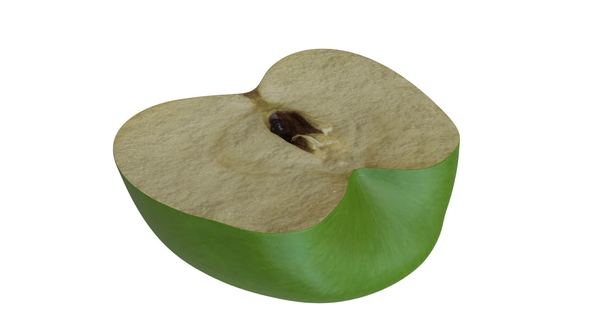 Set of Low Poly Green and Red Apples - 3D Model by Ottto3d