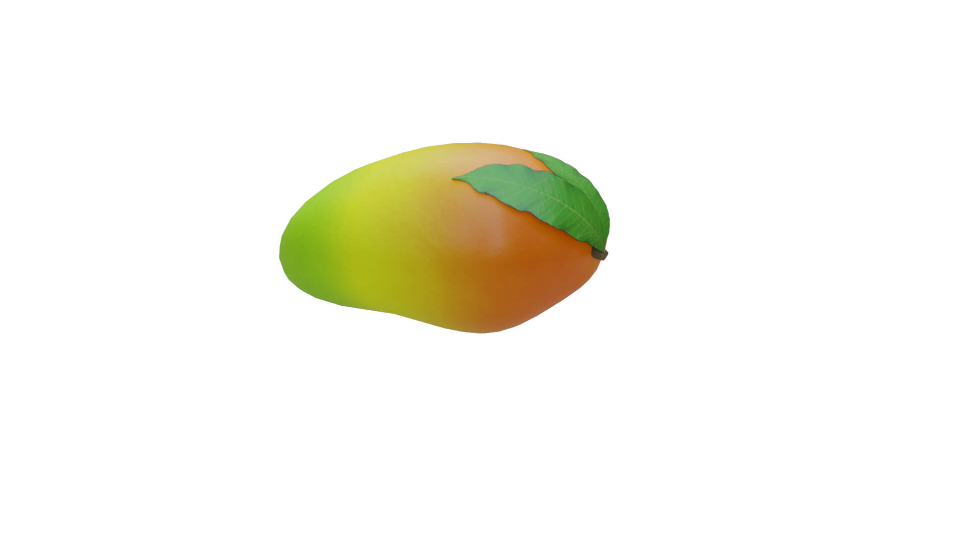 Set of Low Poly Mangos - 3D Model by Ottto3d