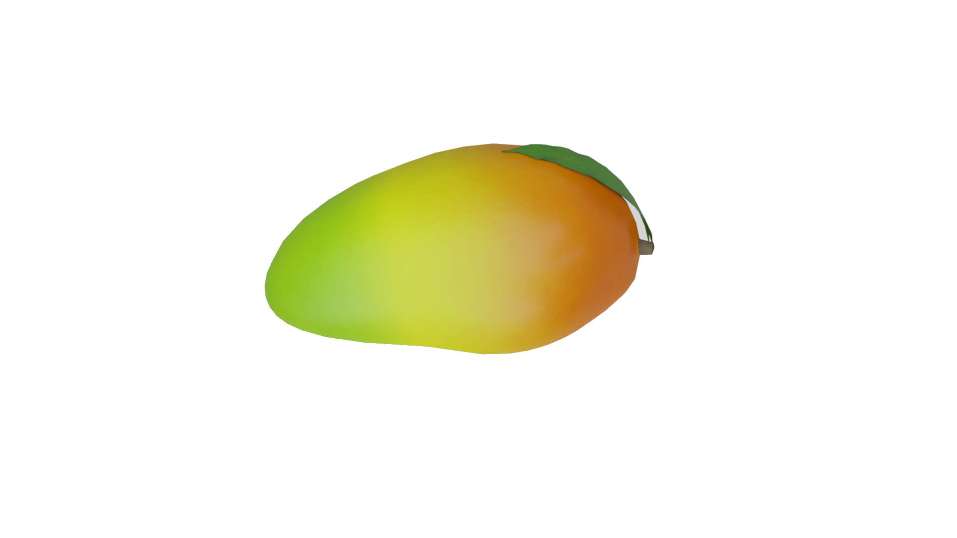 Set of Low Poly Mangos - 3D Model by Ottto3d