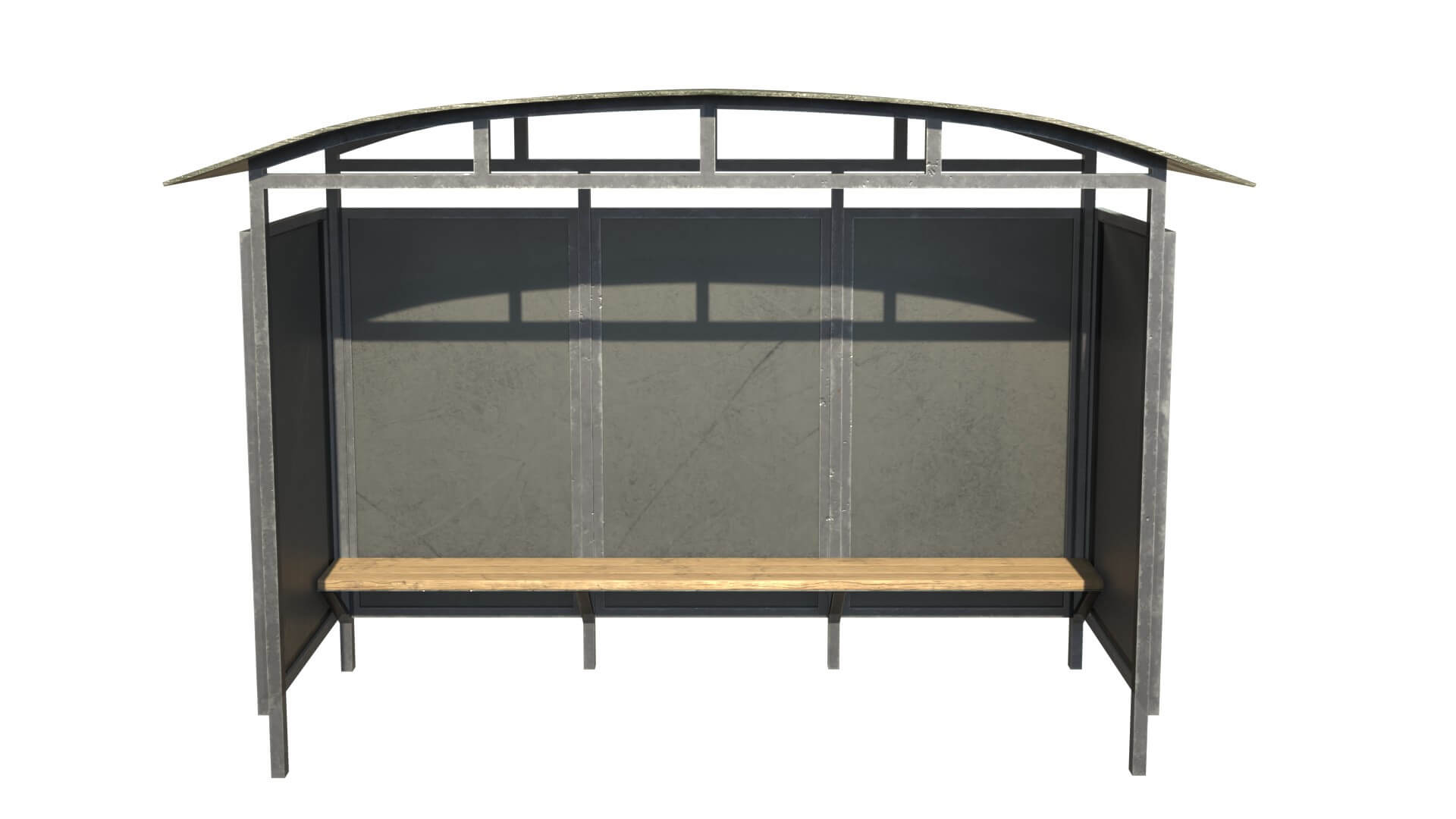 Simple Modern Bus Stop - 3D Model by Ottto3d