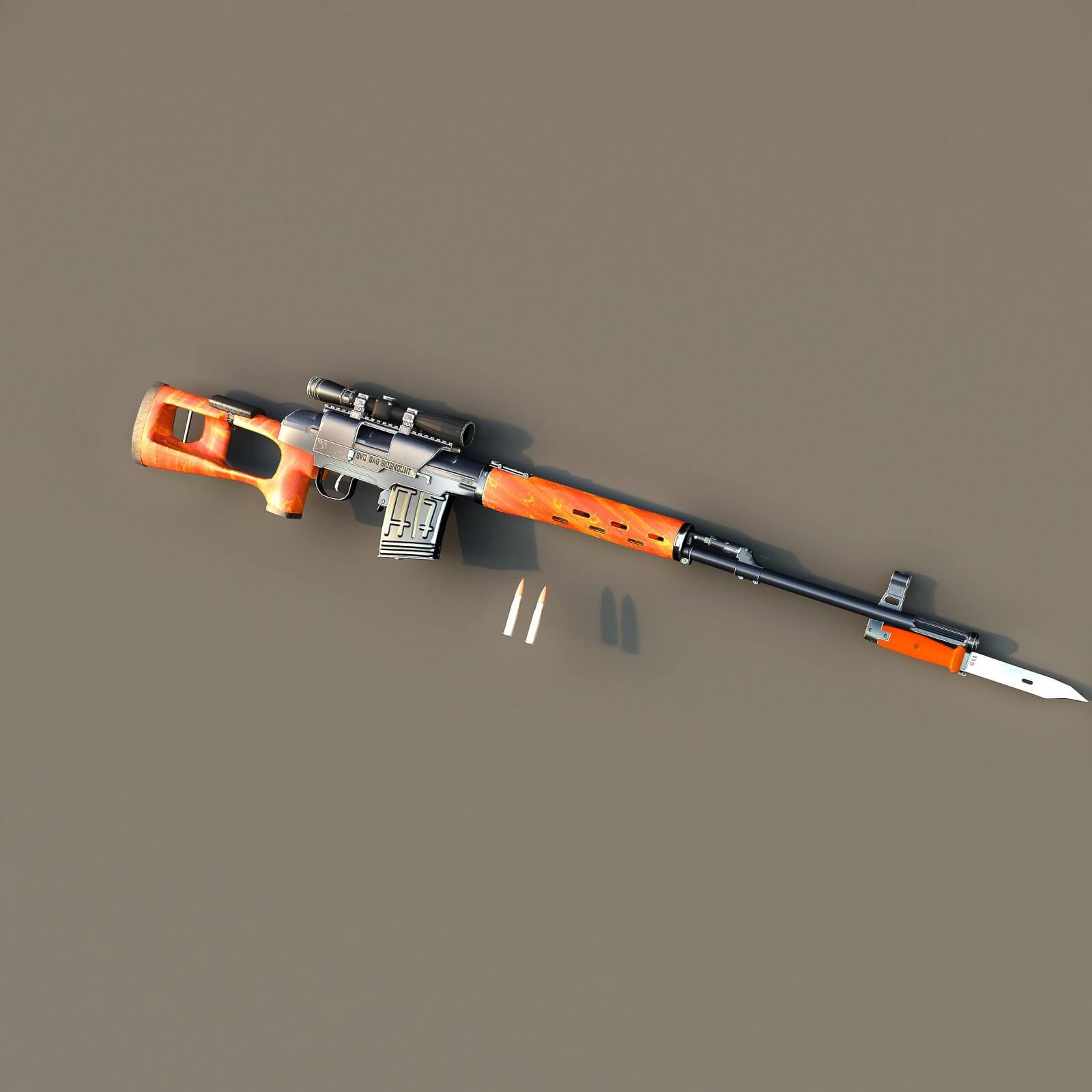 Dragunov Sniper Rifle - 3D Model by oven21031977