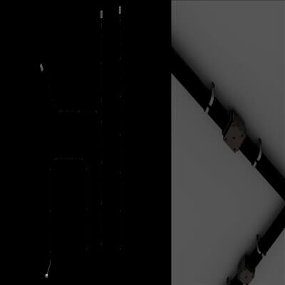 Geometry Node Ceiling Pipes 04 - Free 3D Model by ovinliman1983