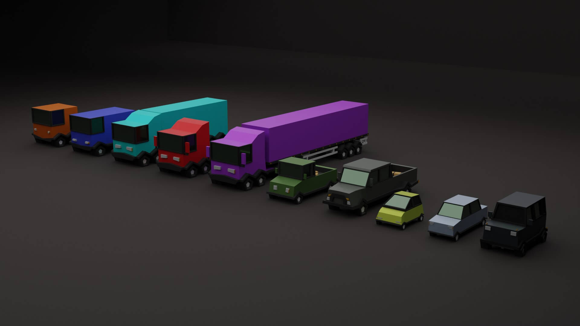 Low Poly Cars - 3D Model by ovsiienko_max
