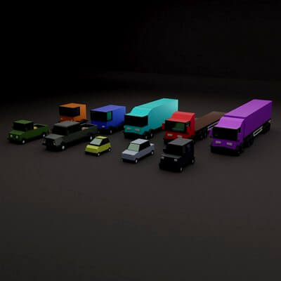 Low Poly Cars - 3D Model by ovsiienko_max
