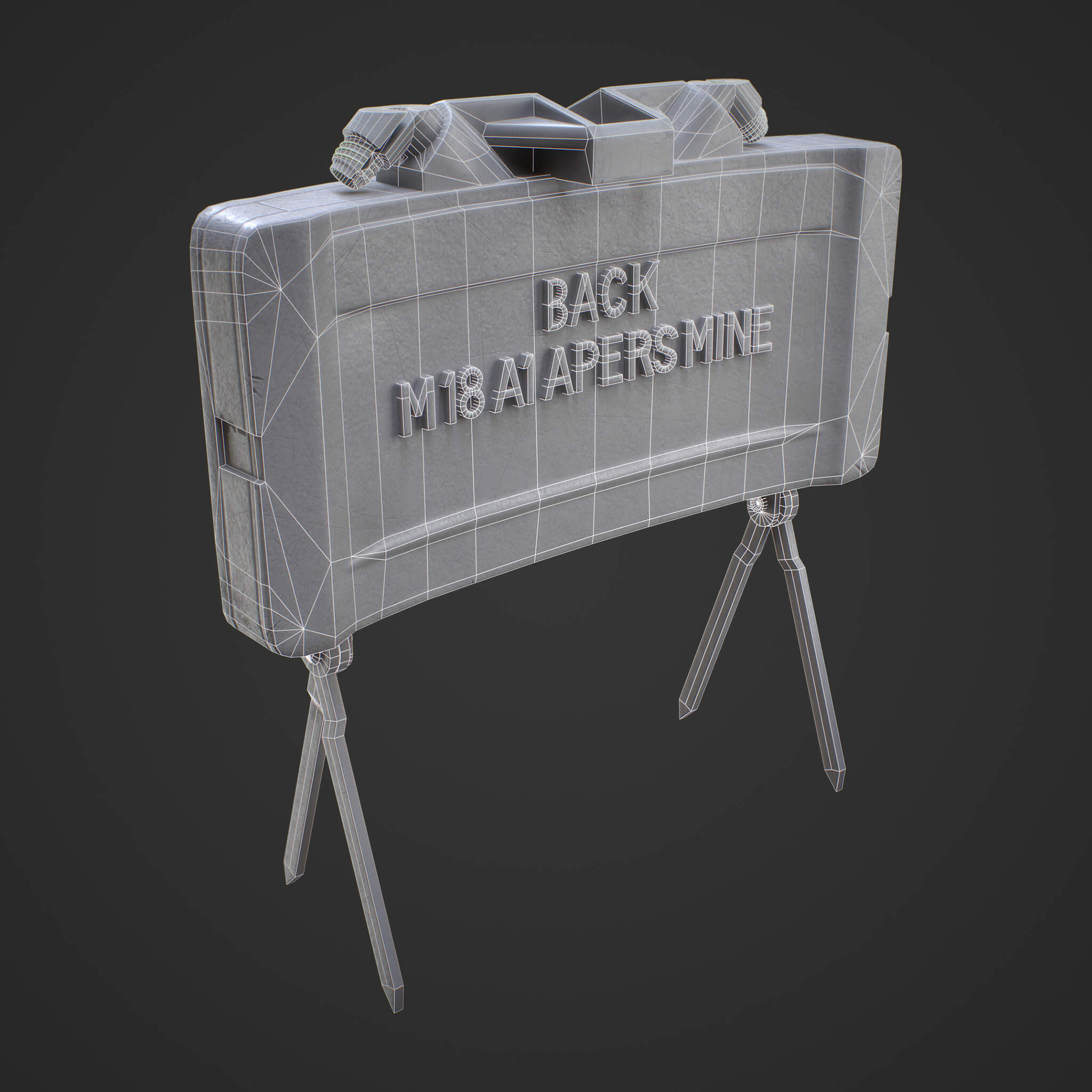 M18A1 Claymore Mine 3D Game Ready Model Low Poly 3D Model by p0ir000t