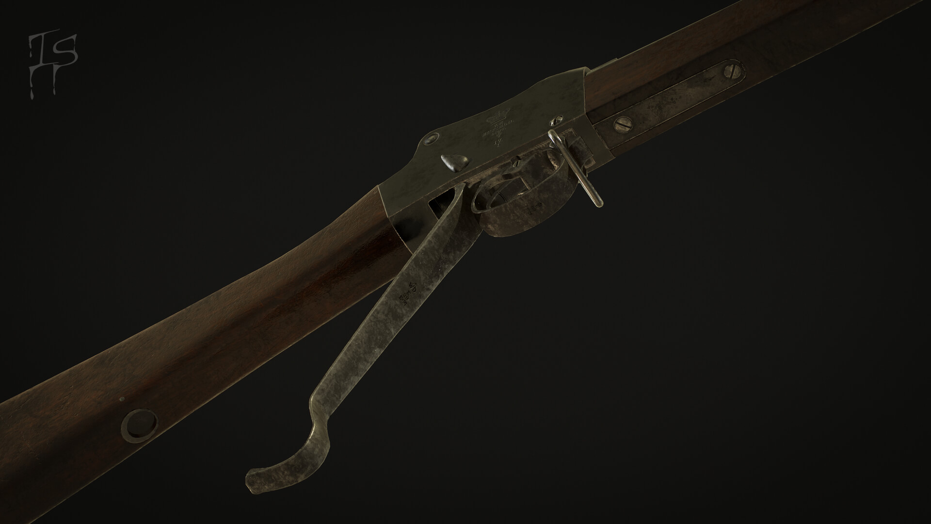 British 1887 Martini-Henry Mark IV Rifle 3D Model by Pabst