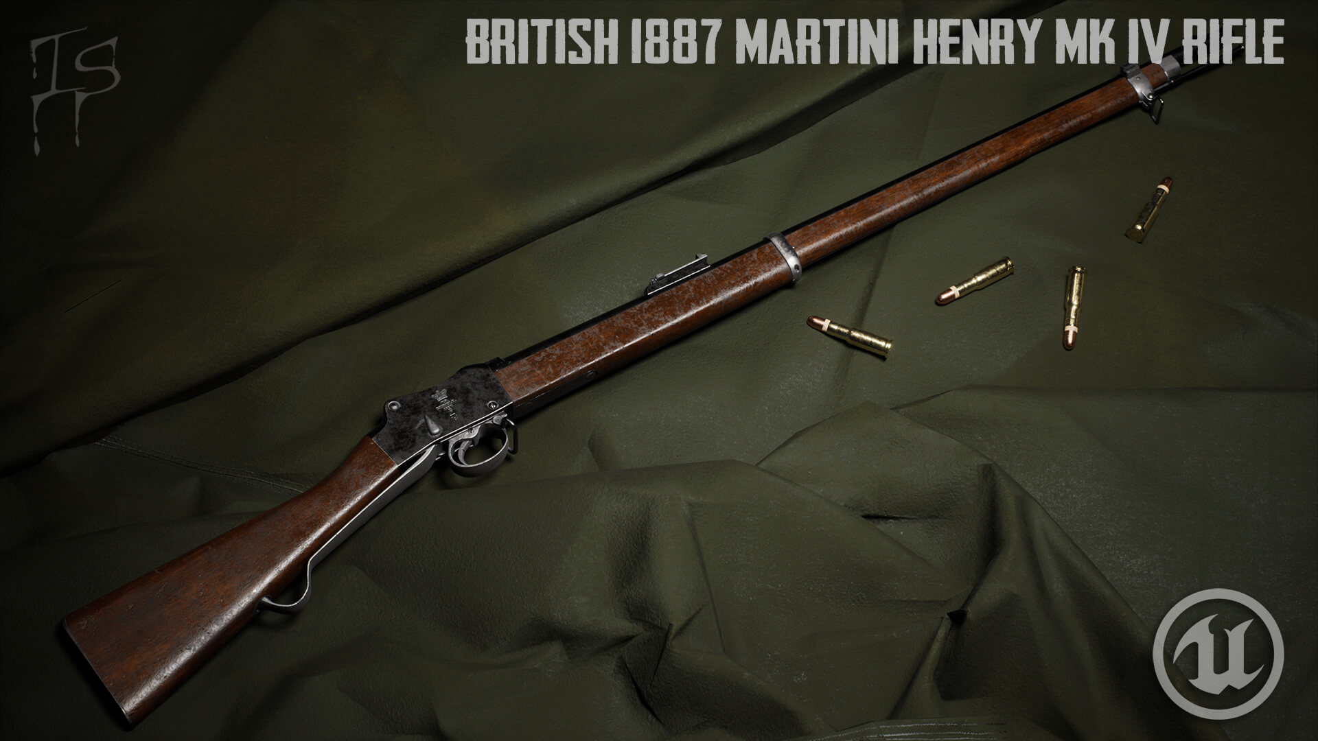 British 1887 Martini-Henry Mark IV Rifle 3D Model by Pabst