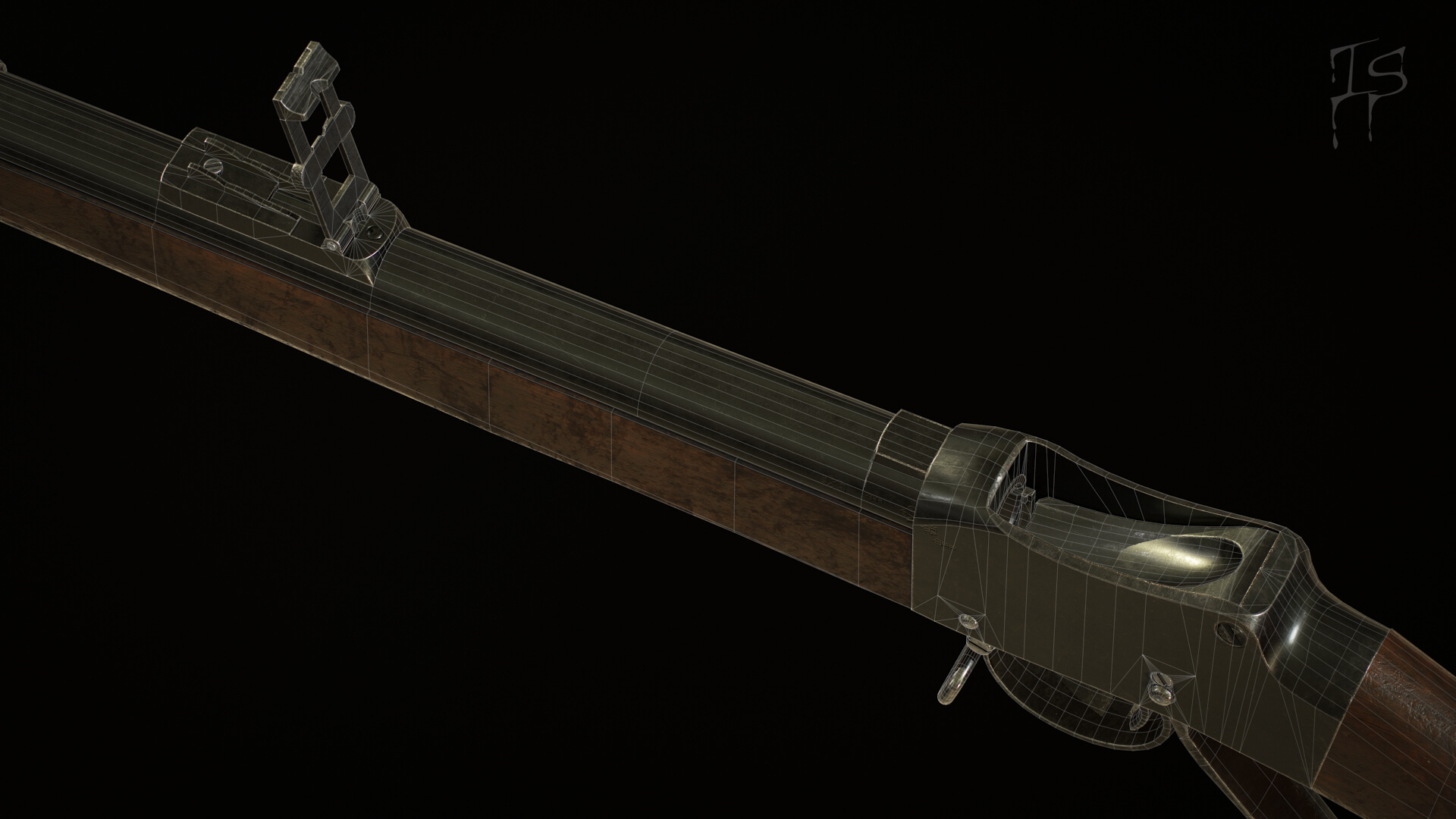 British 1887 Martini-Henry Mark IV Rifle 3D Model by Pabst