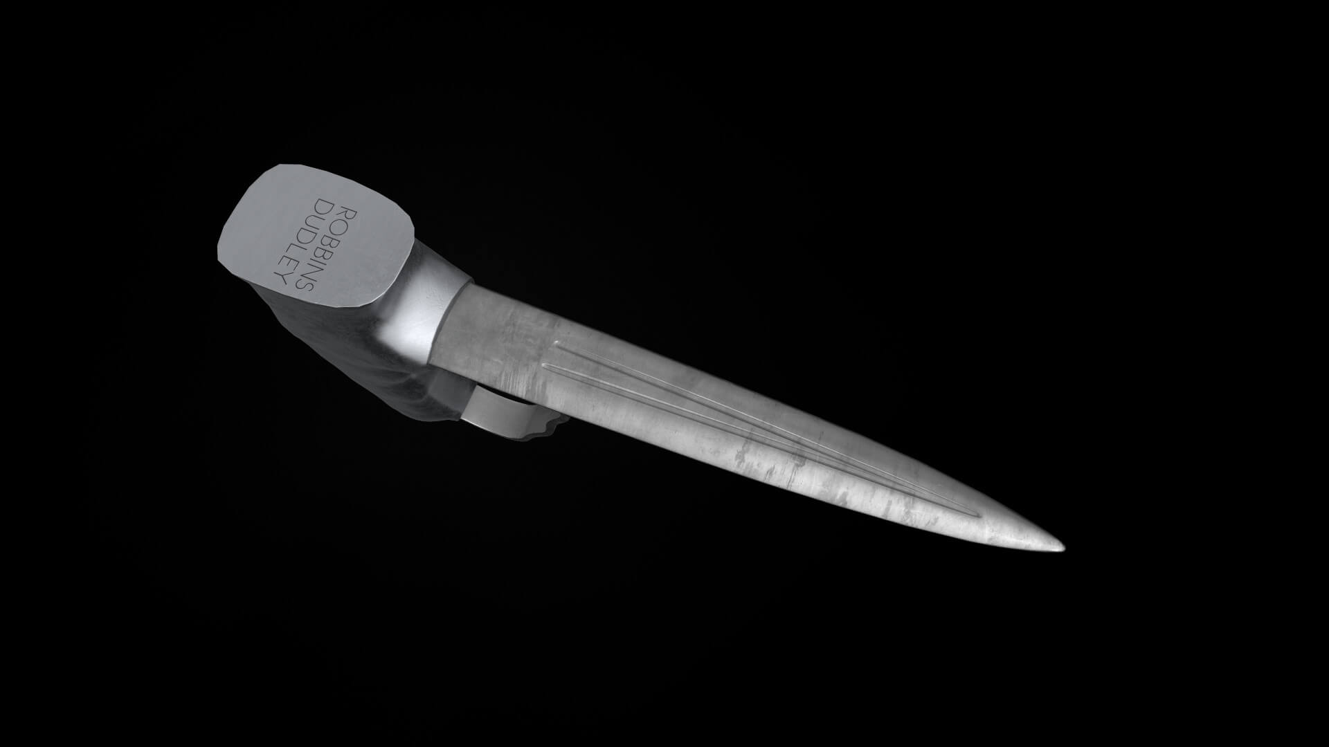 British WWI Robbins of Dudley Push Dagger - 3D Model by Pabst