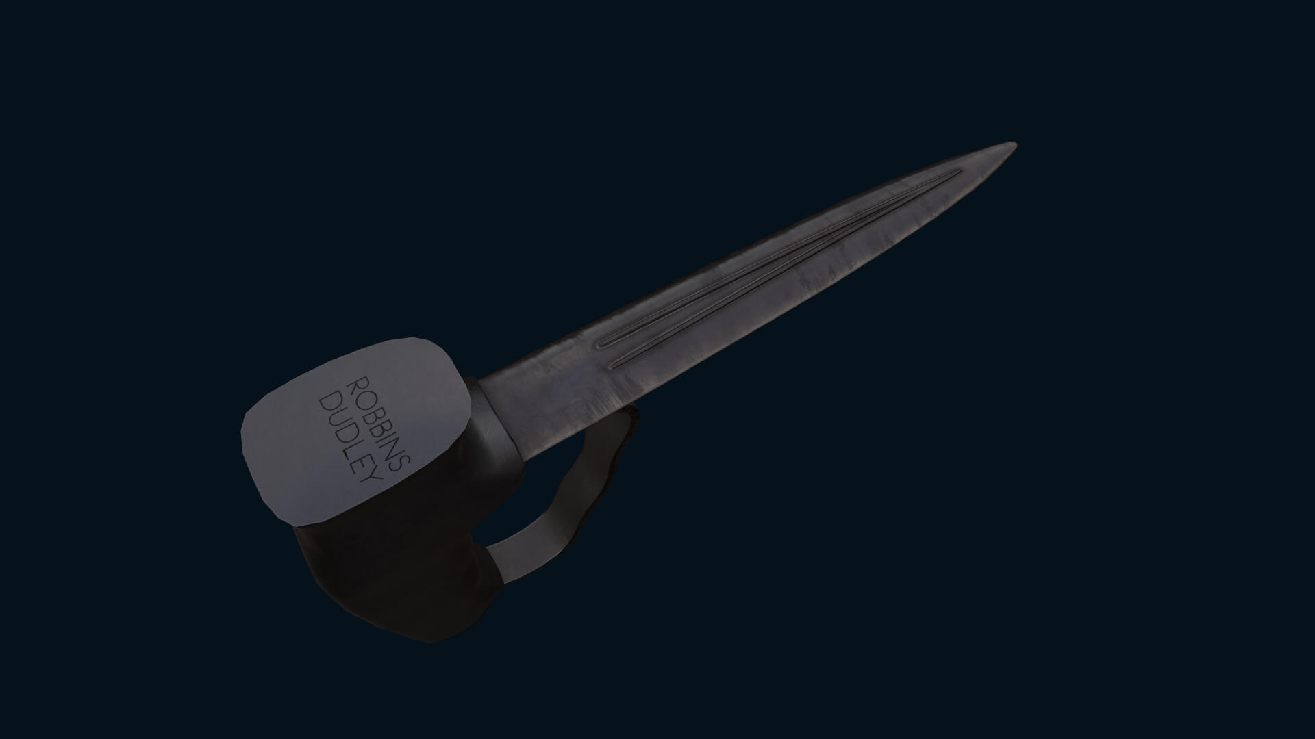 British WWI Robbins of Dudley Push Dagger - 3D Model by Pabst