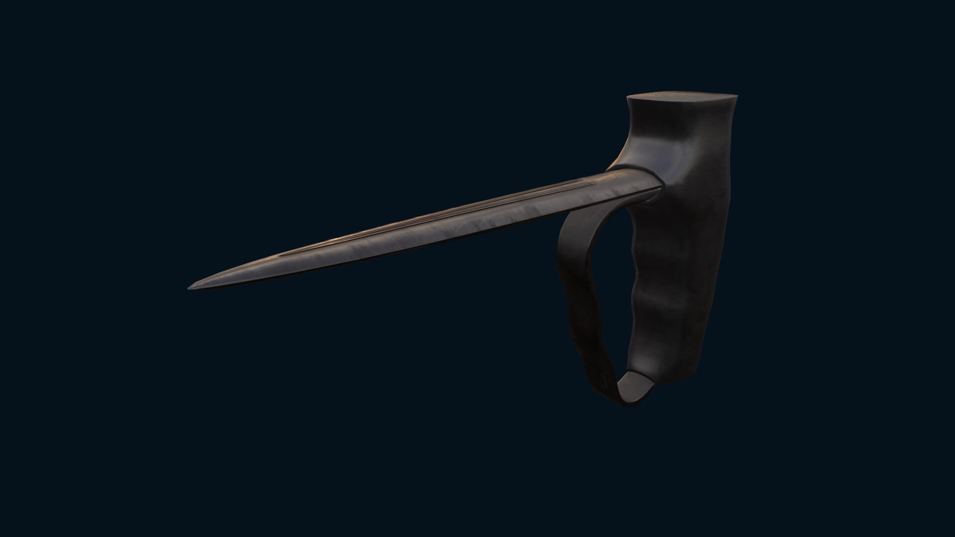 British WWI Robbins of Dudley Push Dagger - 3D Model by Pabst