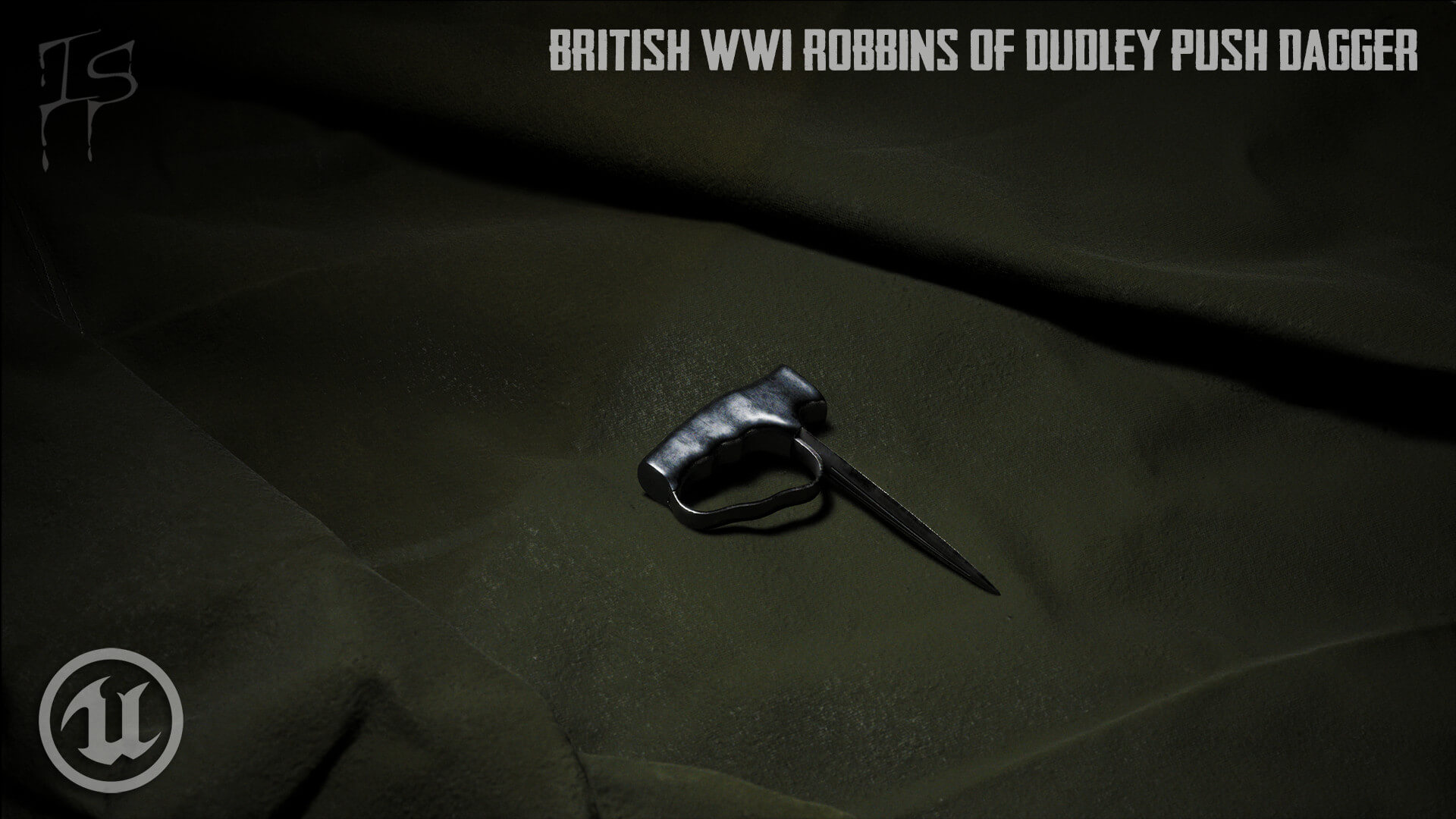 British WWI Robbins of Dudley Push Dagger - 3D Model by Pabst
