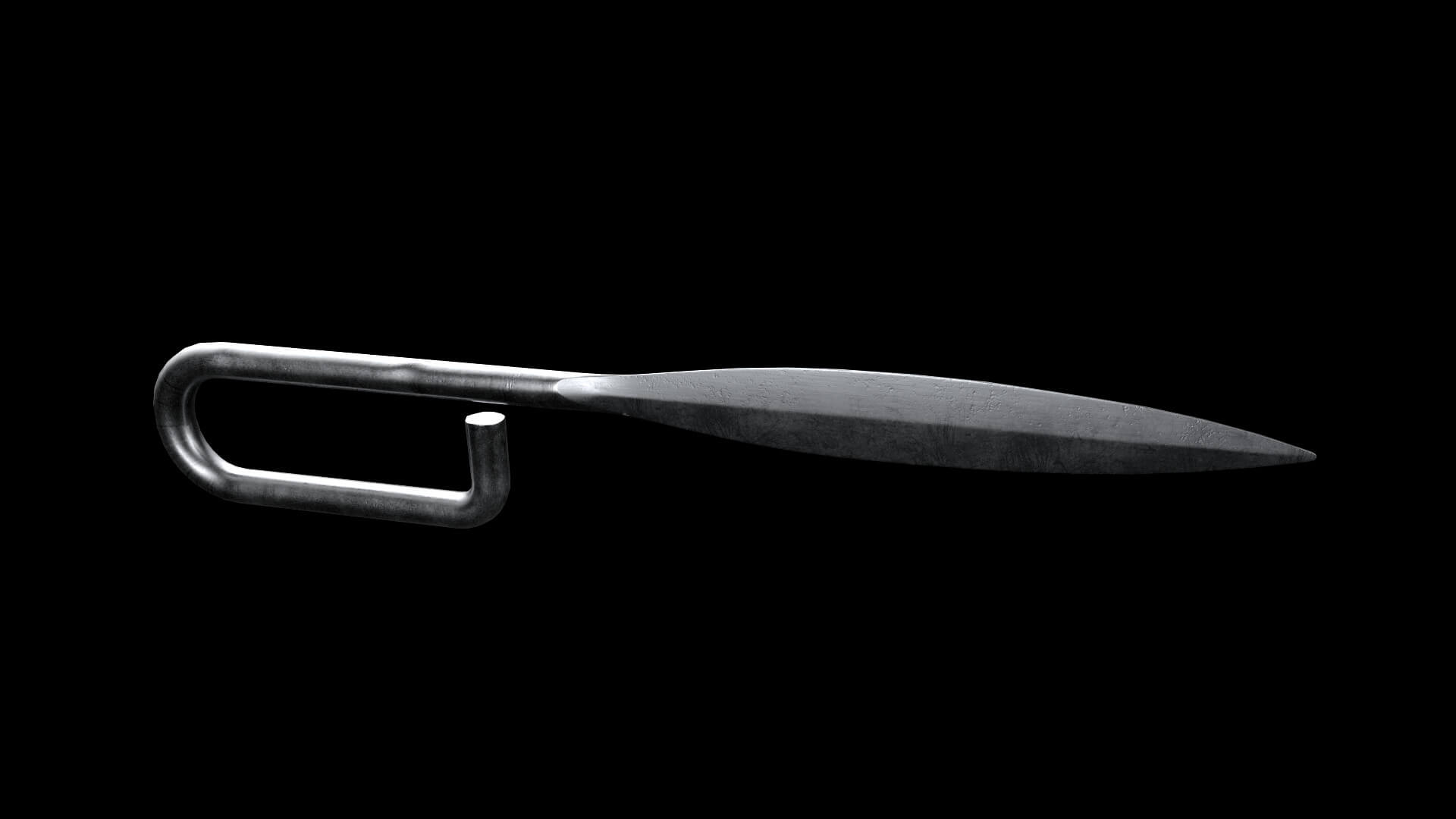 French Nail Trench Knife Original Version - 3D Model by Pabst