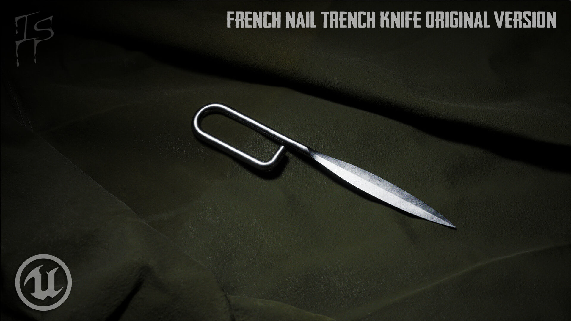 French Nail Trench Knife Original Version - 3D Model by Pabst