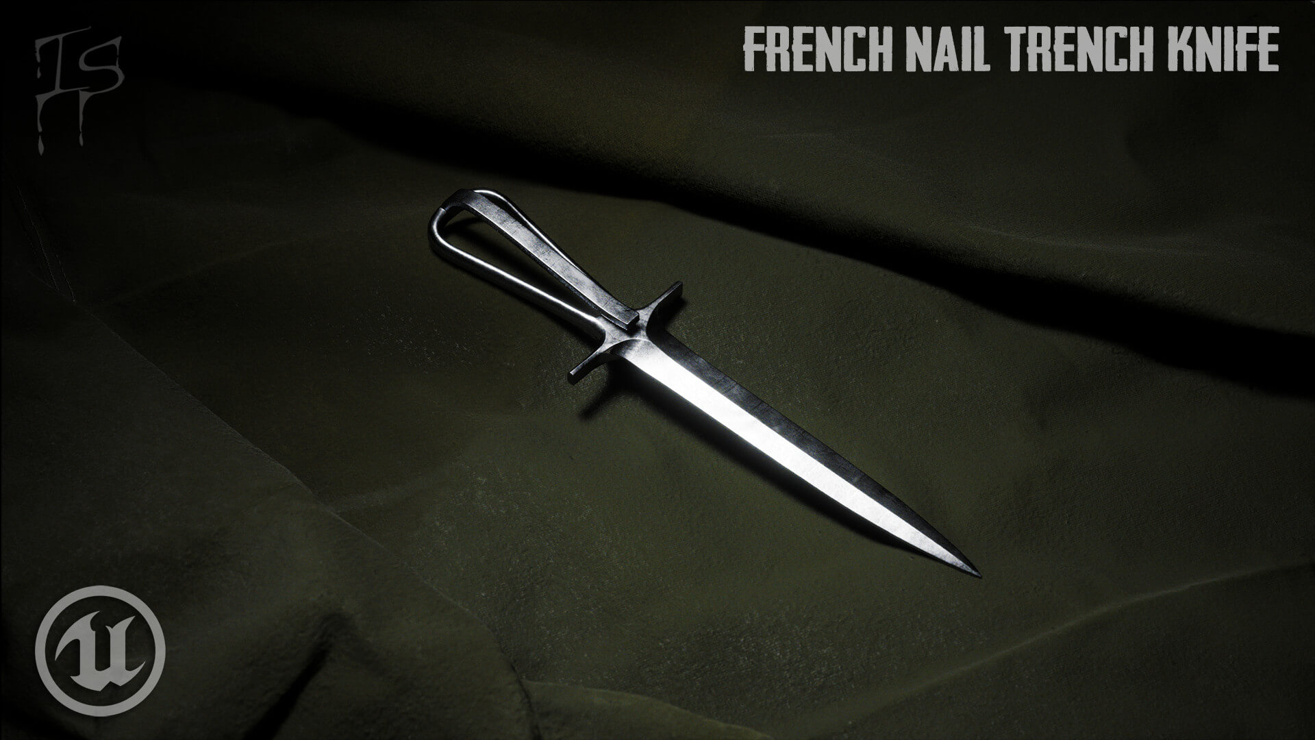 French Nail Trench Knife - 3D Model by Pabst