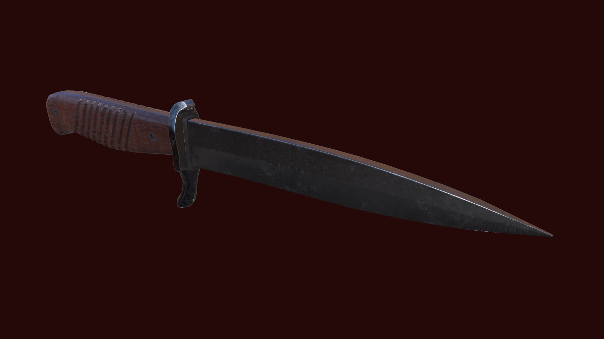 German WWI Trench Knife - 3D Model by Pabst