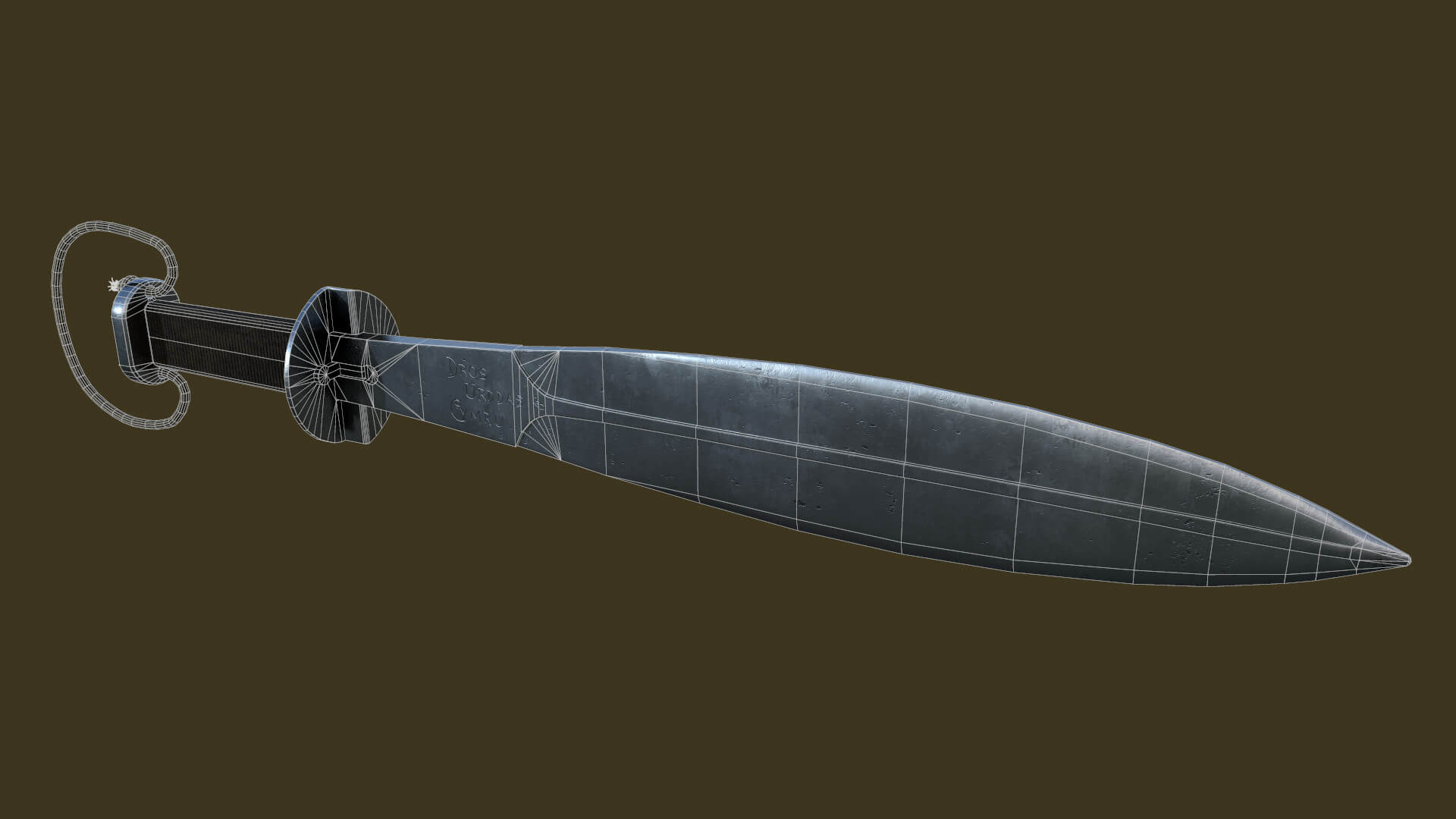 Welsh Knife 1916 - 3D Model by Pabst