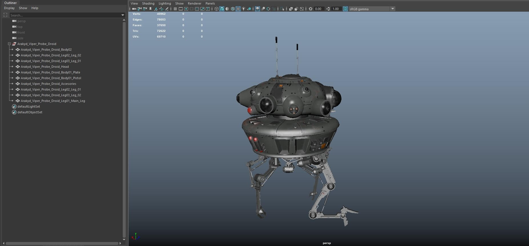 Arakyd Viper Probe Droid - 3D Model by PaburoVIII
