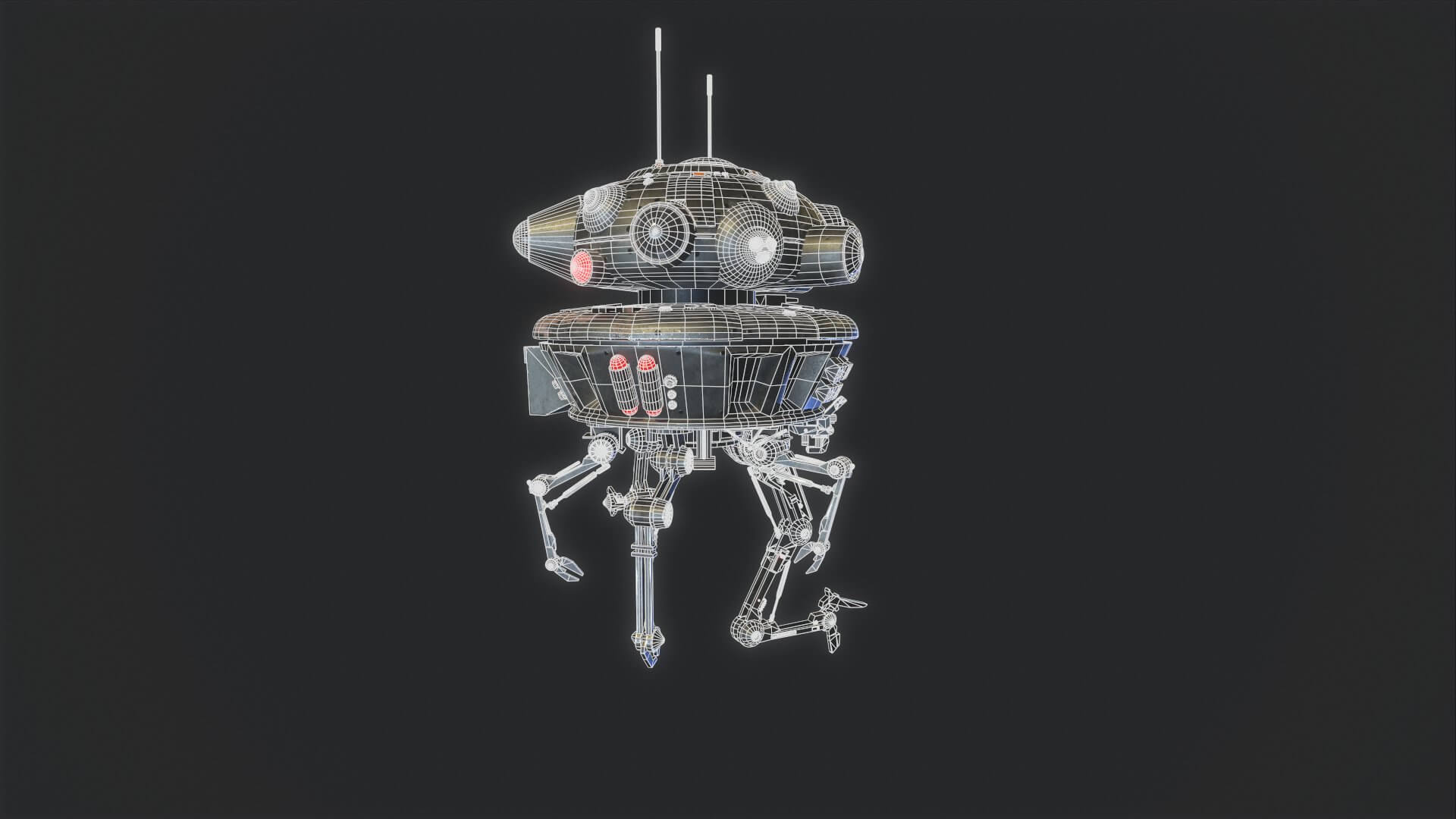 Arakyd Viper Probe Droid - 3D Model by PaburoVIII
