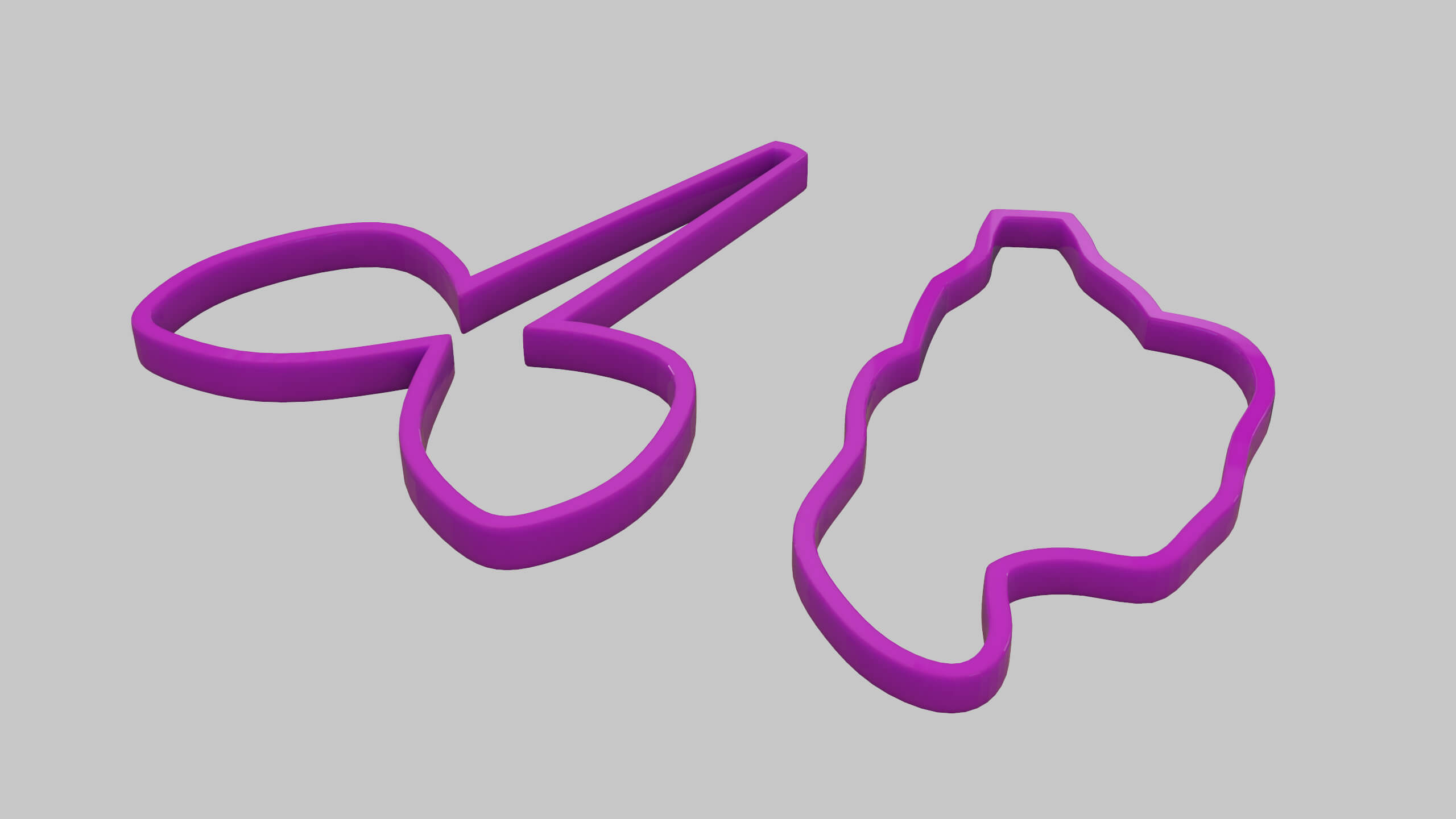 Ballet Dancer and Firefly Cookie Cutter - 3D Print Model by PaburoVIII