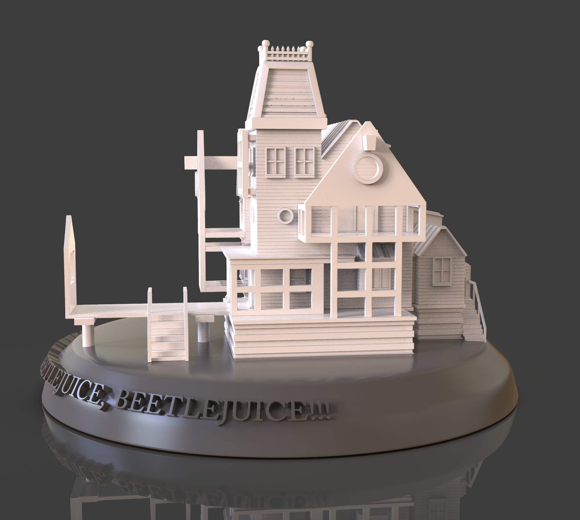 Beetlejuice House Diorama - 3D Model by PaburoVIII