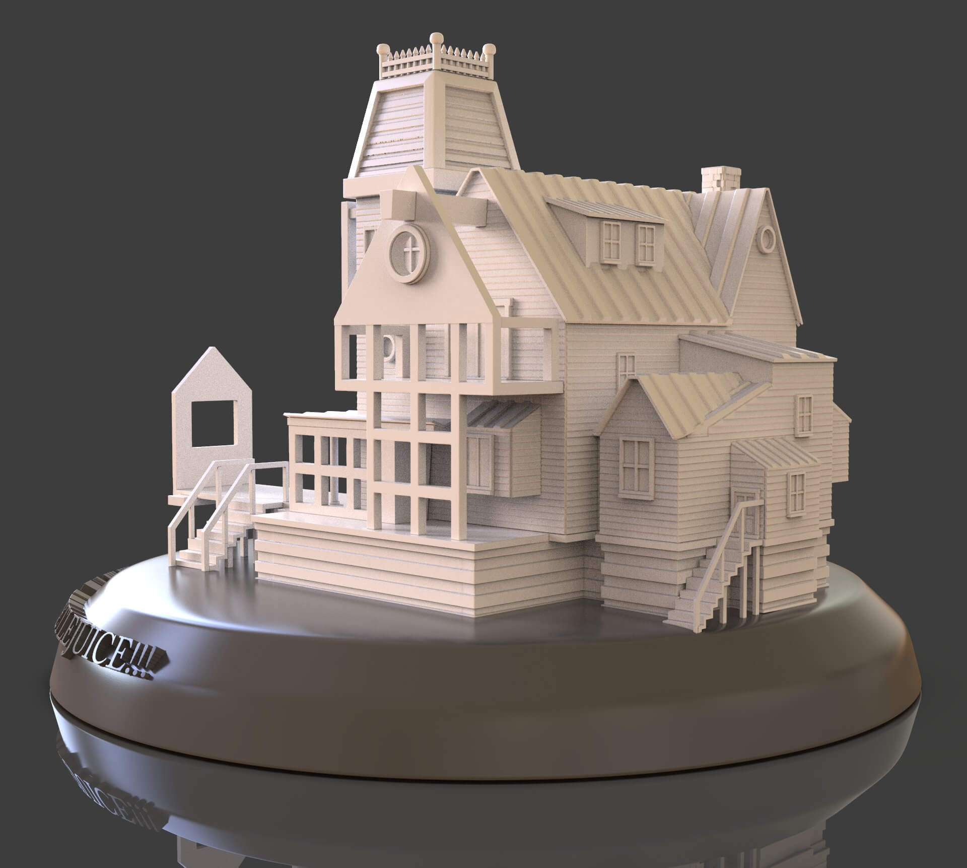Beetlejuice House Diorama - 3D Model by PaburoVIII