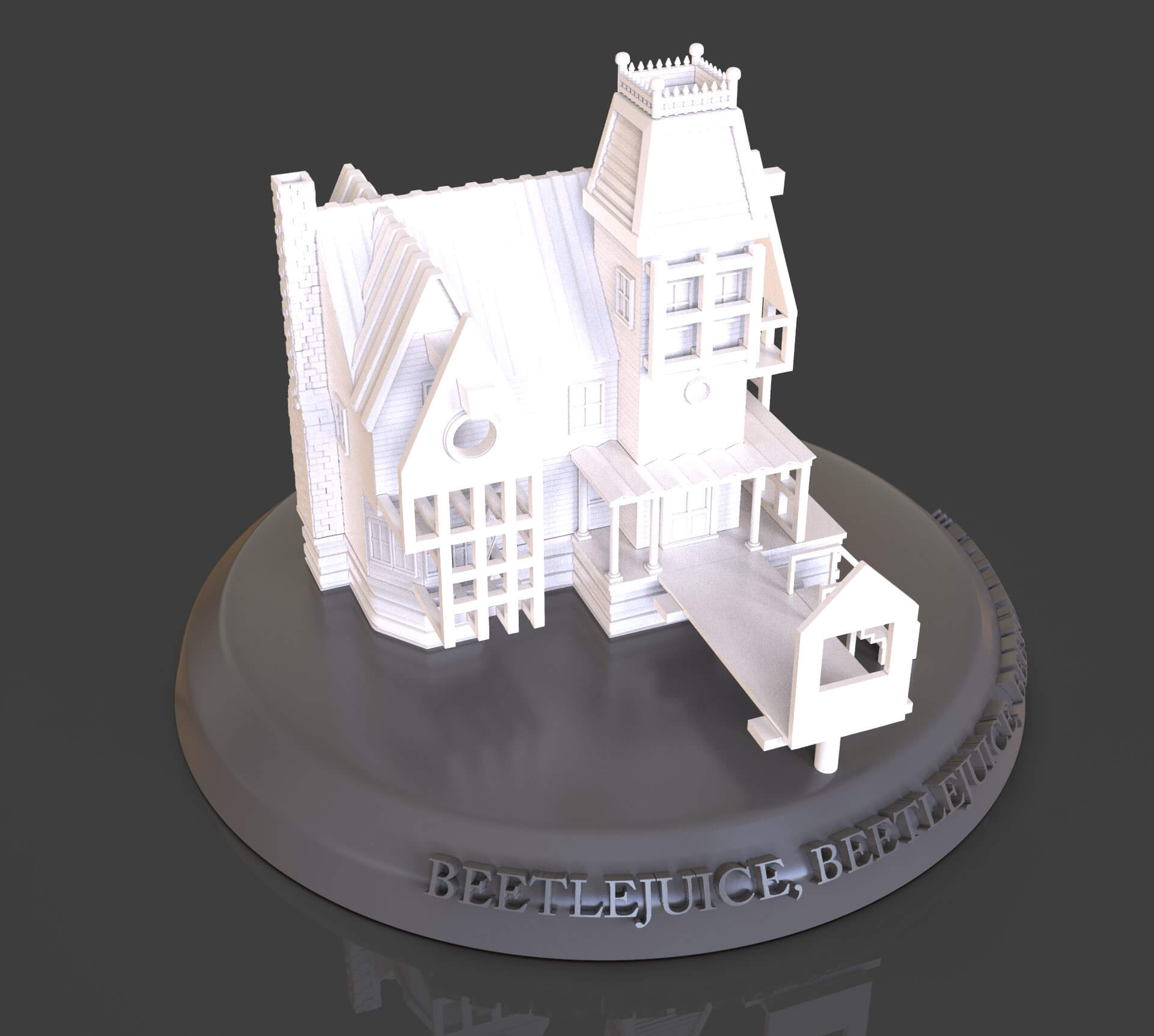 Beetlejuice House Diorama - 3D Model by PaburoVIII