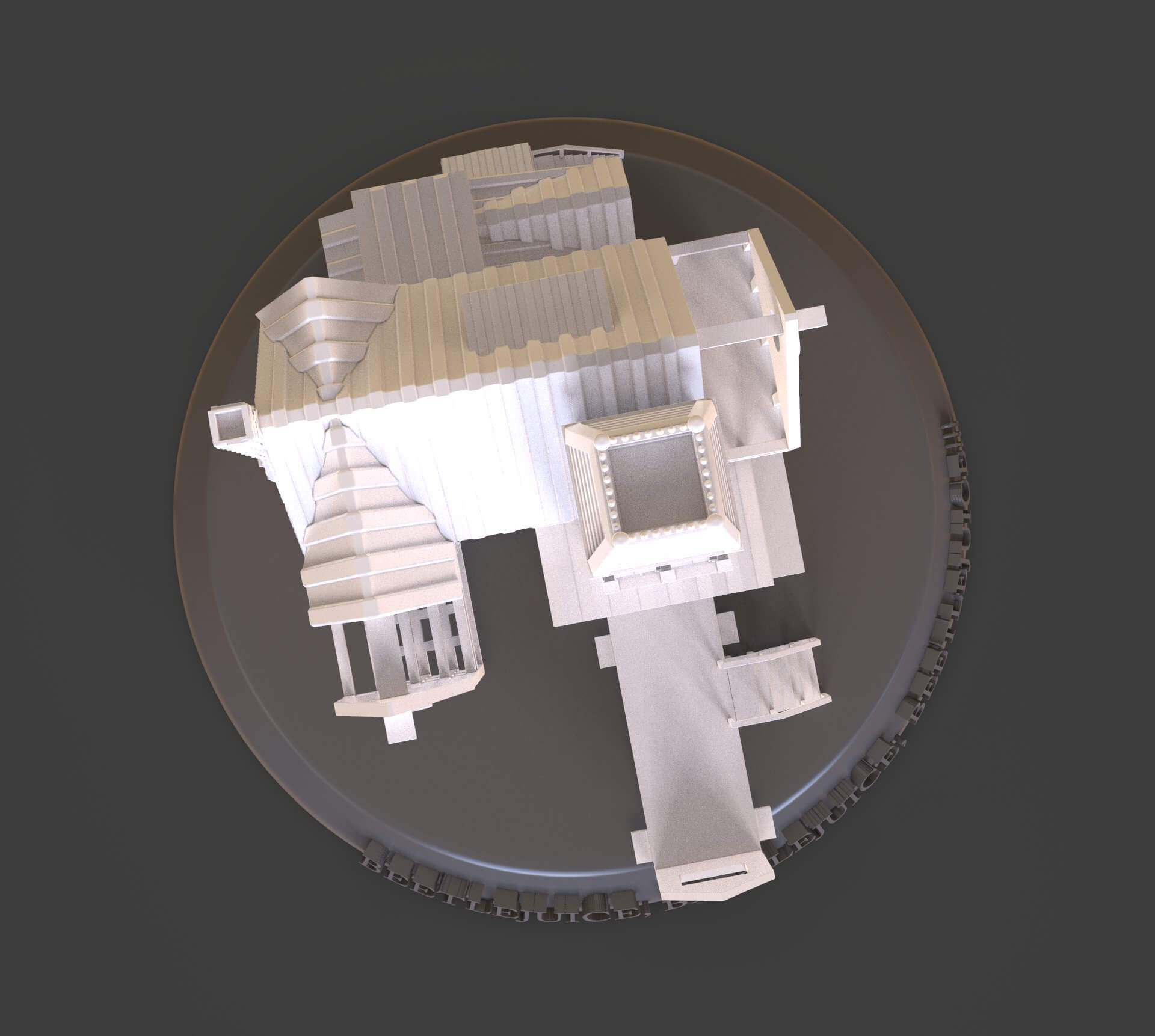 Beetlejuice House Diorama - 3D Model by PaburoVIII