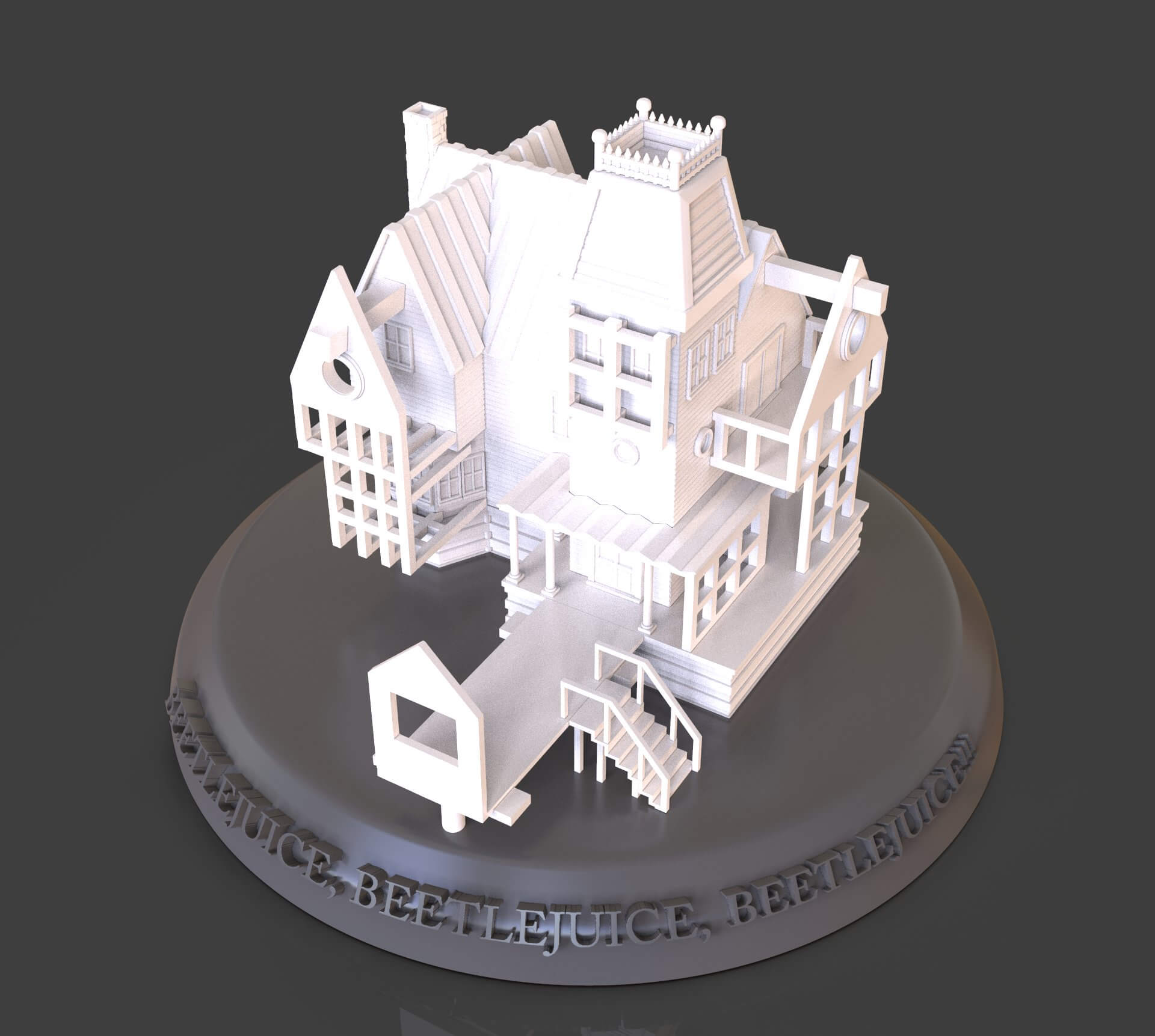 Beetlejuice House Diorama - 3D Model by PaburoVIII