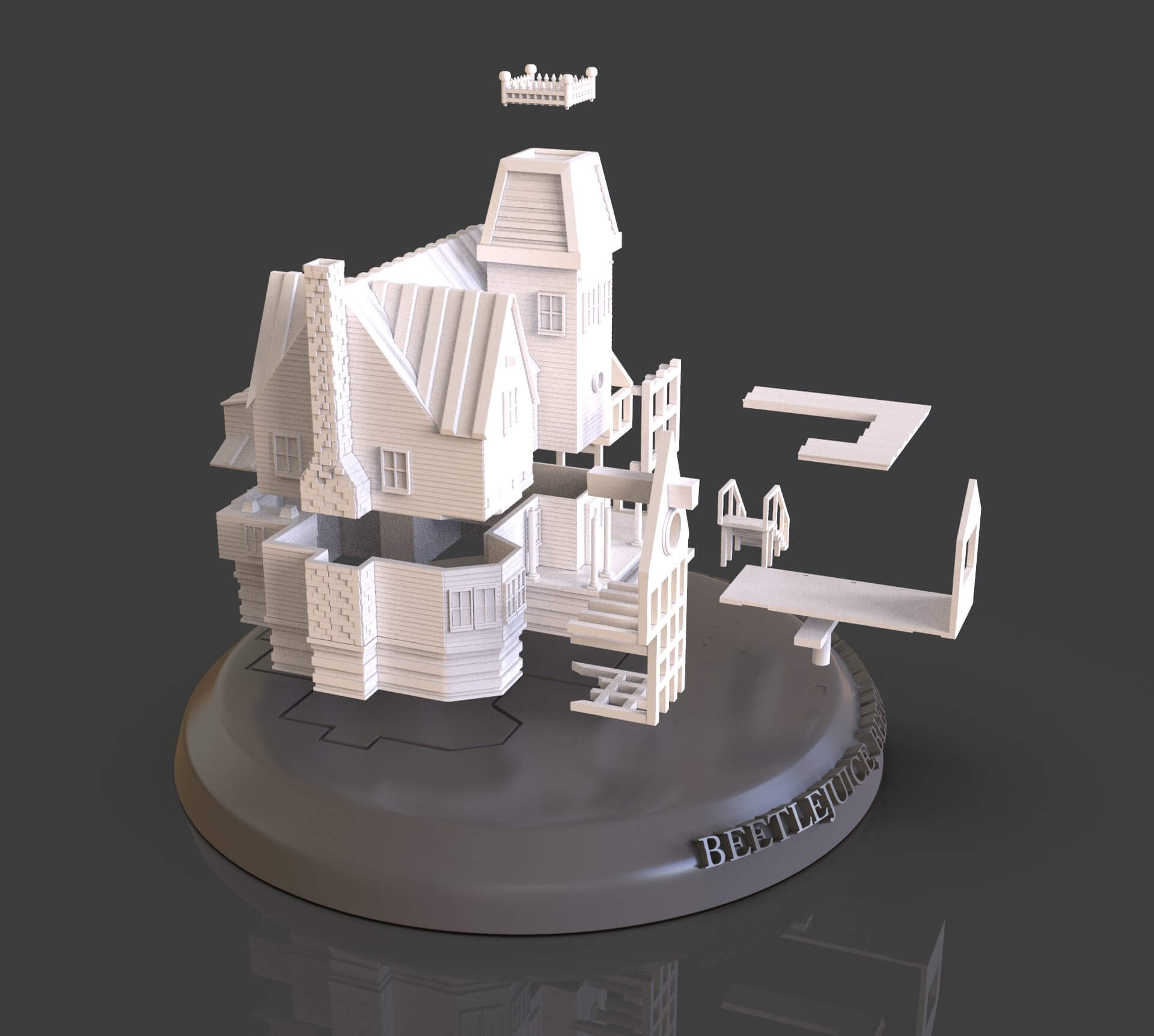 Beetlejuice House Diorama - 3D Model by PaburoVIII