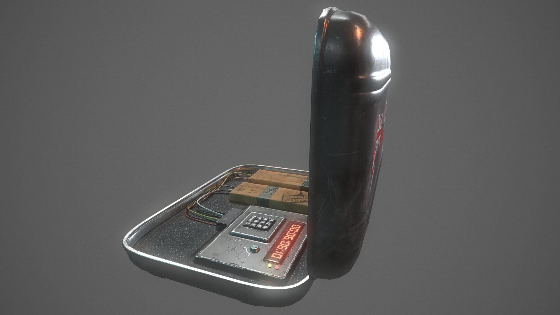 Briefcase C4 Bomb - 3D Model by PaburoVIII