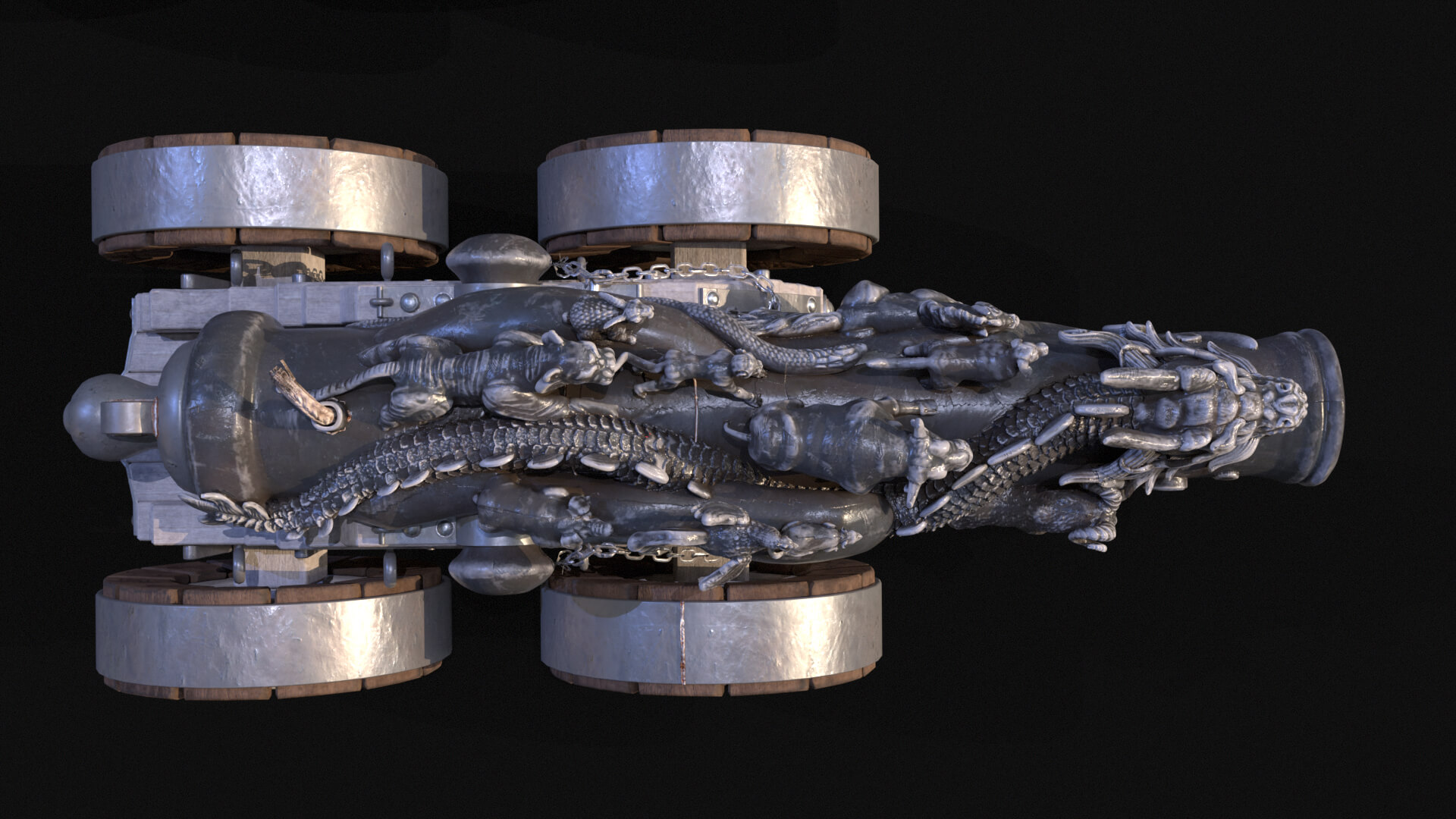 Chinese Zodiac Animals Cannon - 3D Model by PaburoVIII