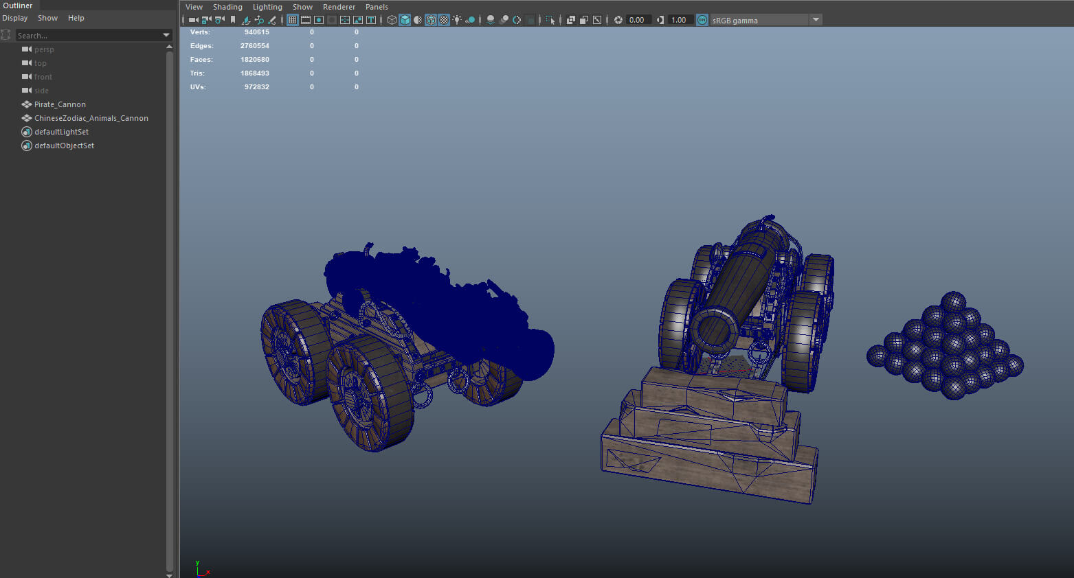 Chinese Zodiac Animals Cannon - 3D Model by PaburoVIII