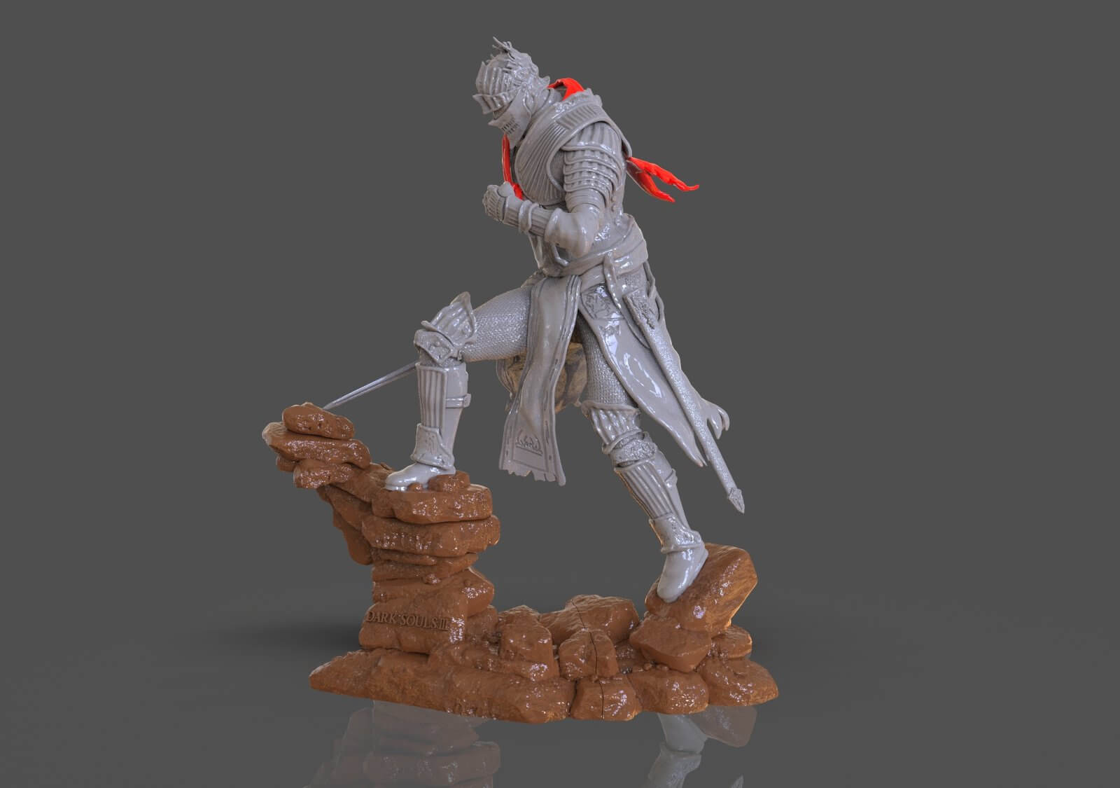 Dark Souls 3 Soul Of Cinder Sculpture - 3D Model by PaburoVIII