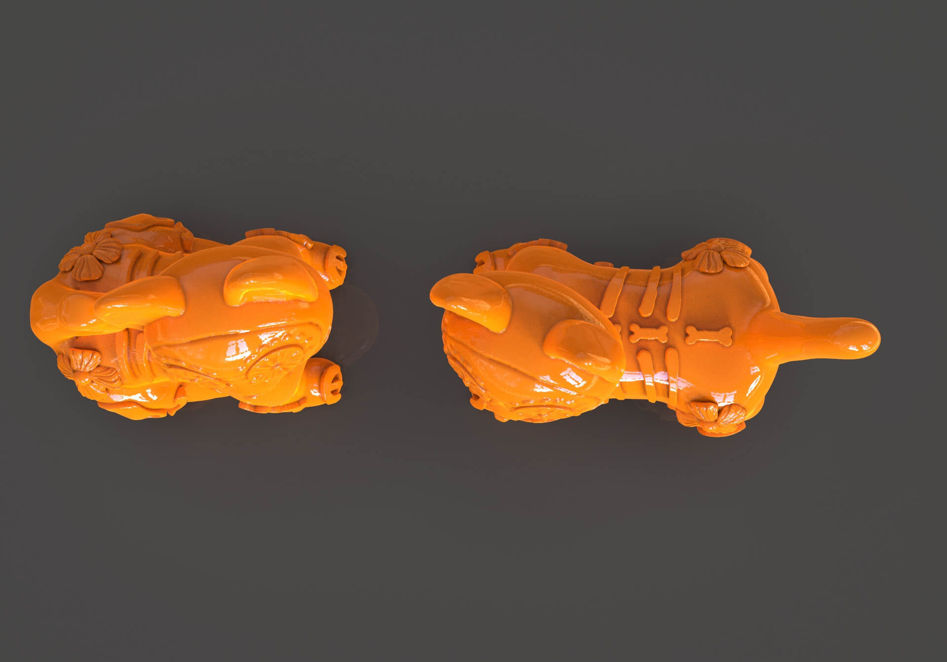 Day of The Dead Cats - 3D Model by PaburoVIII