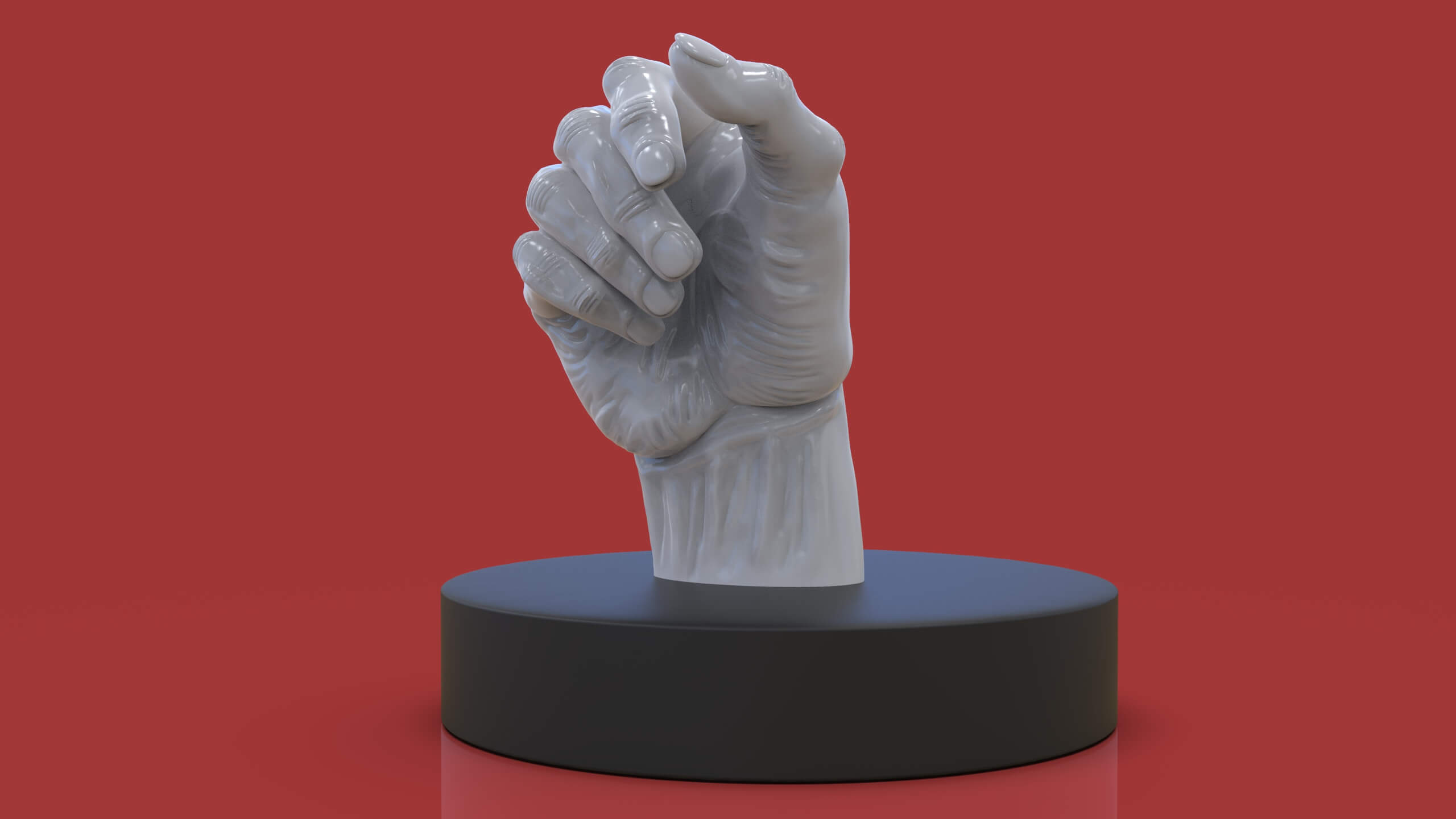 Doctors Hand Sculpture - 3D Model by PaburoVIII