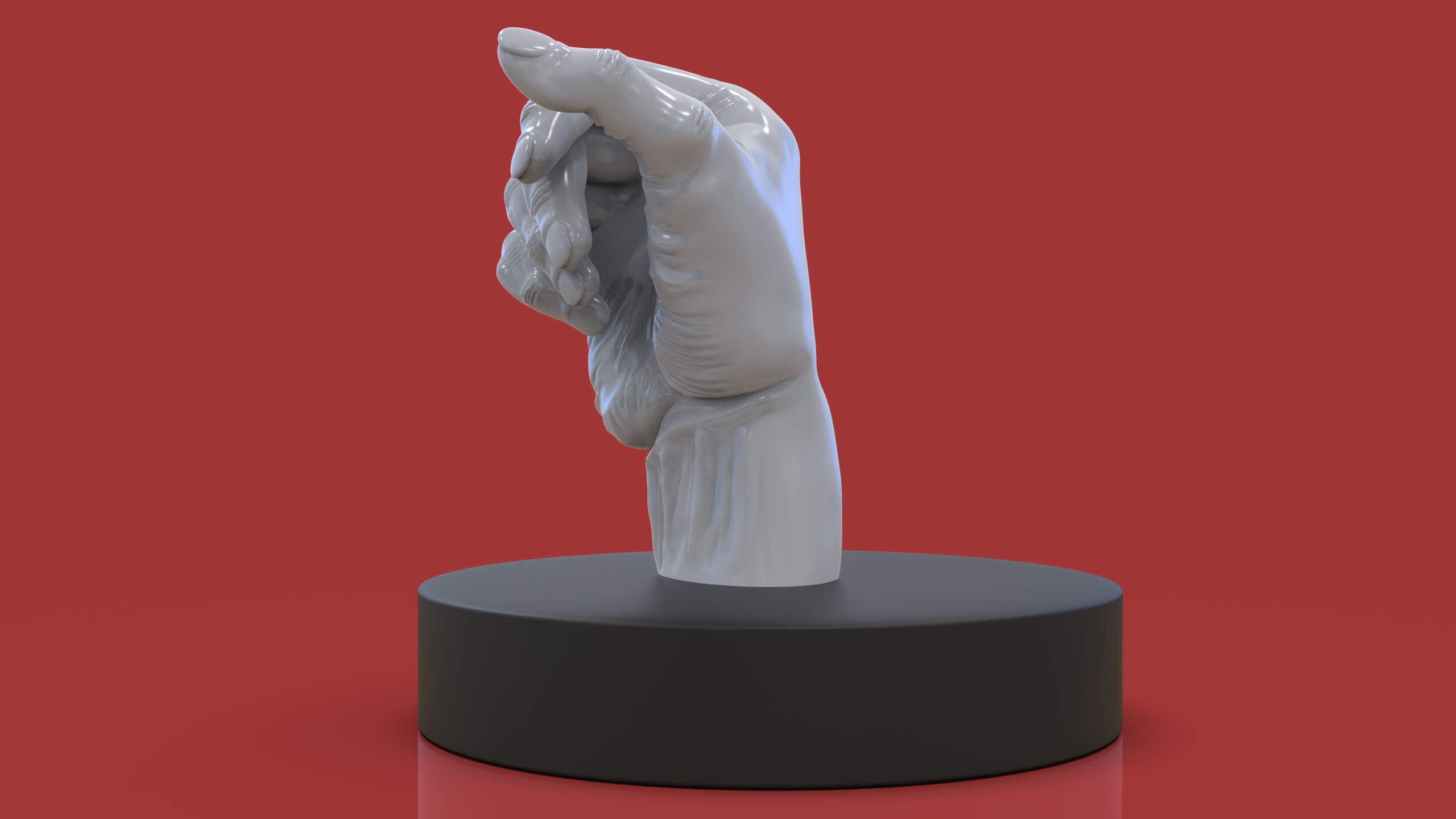 Doctors Hand Sculpture - 3D Model by PaburoVIII