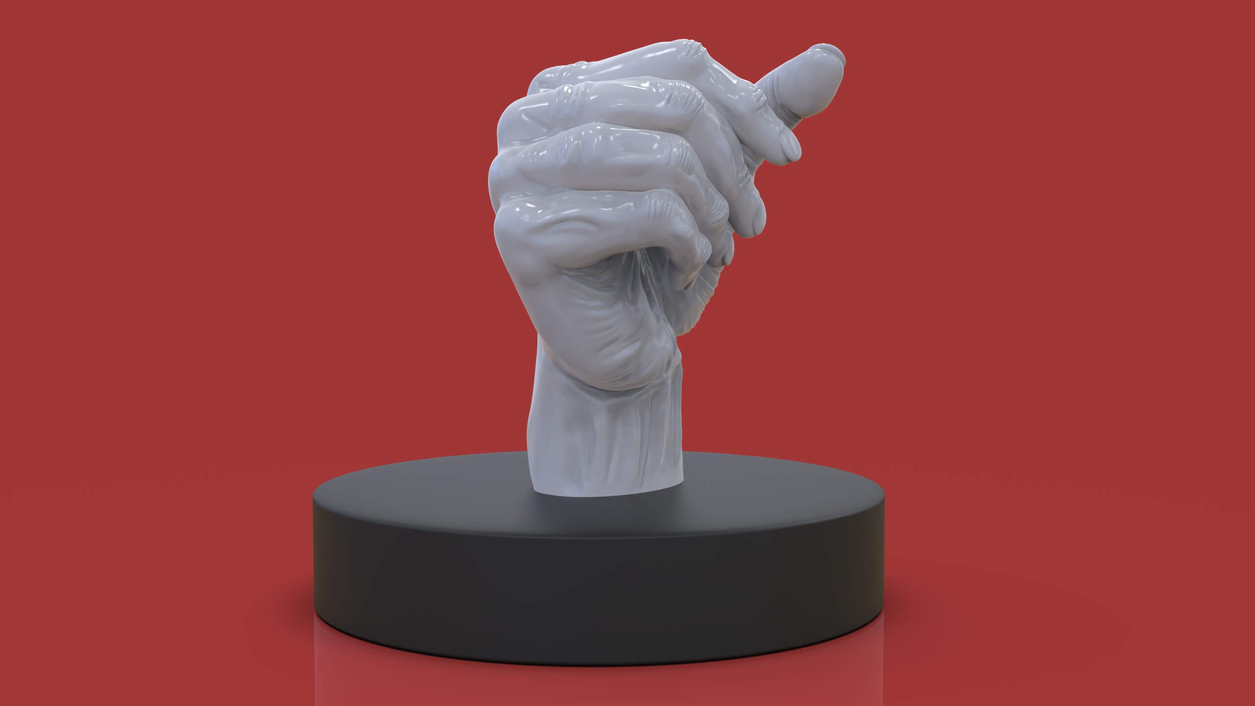 Doctors Hand Sculpture - 3D Model by PaburoVIII