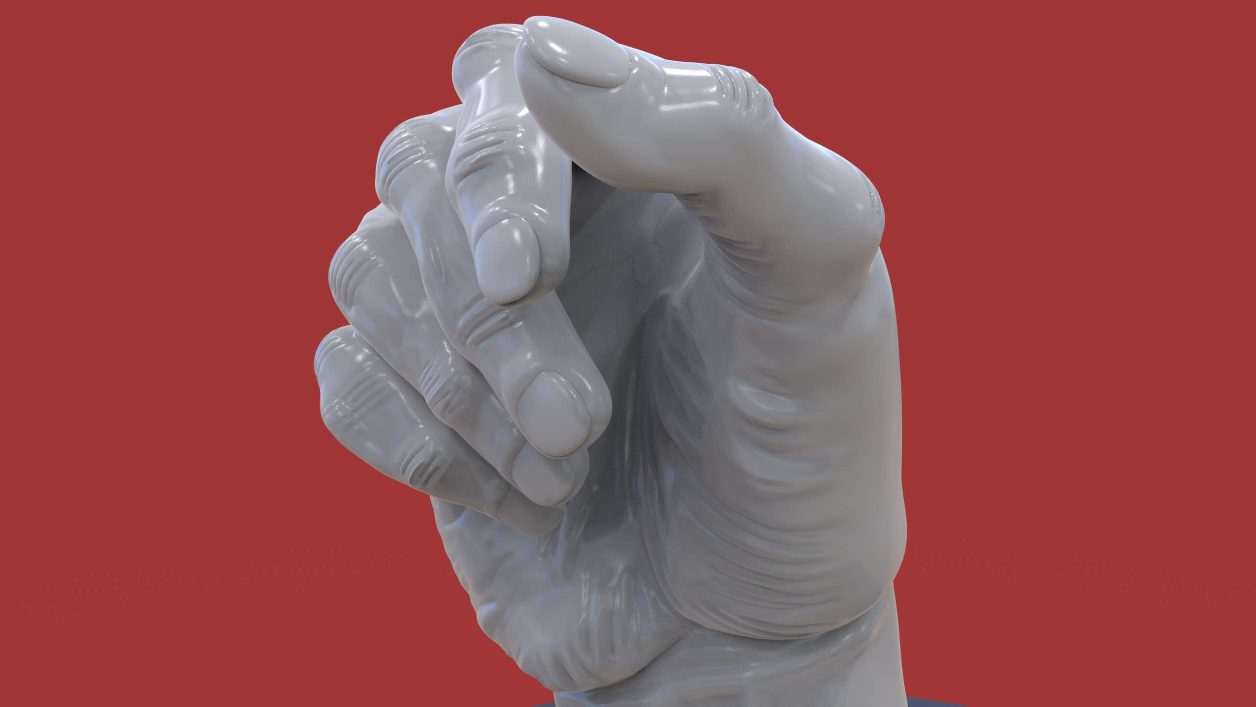 Doctors Hand Sculpture - 3D Model by PaburoVIII